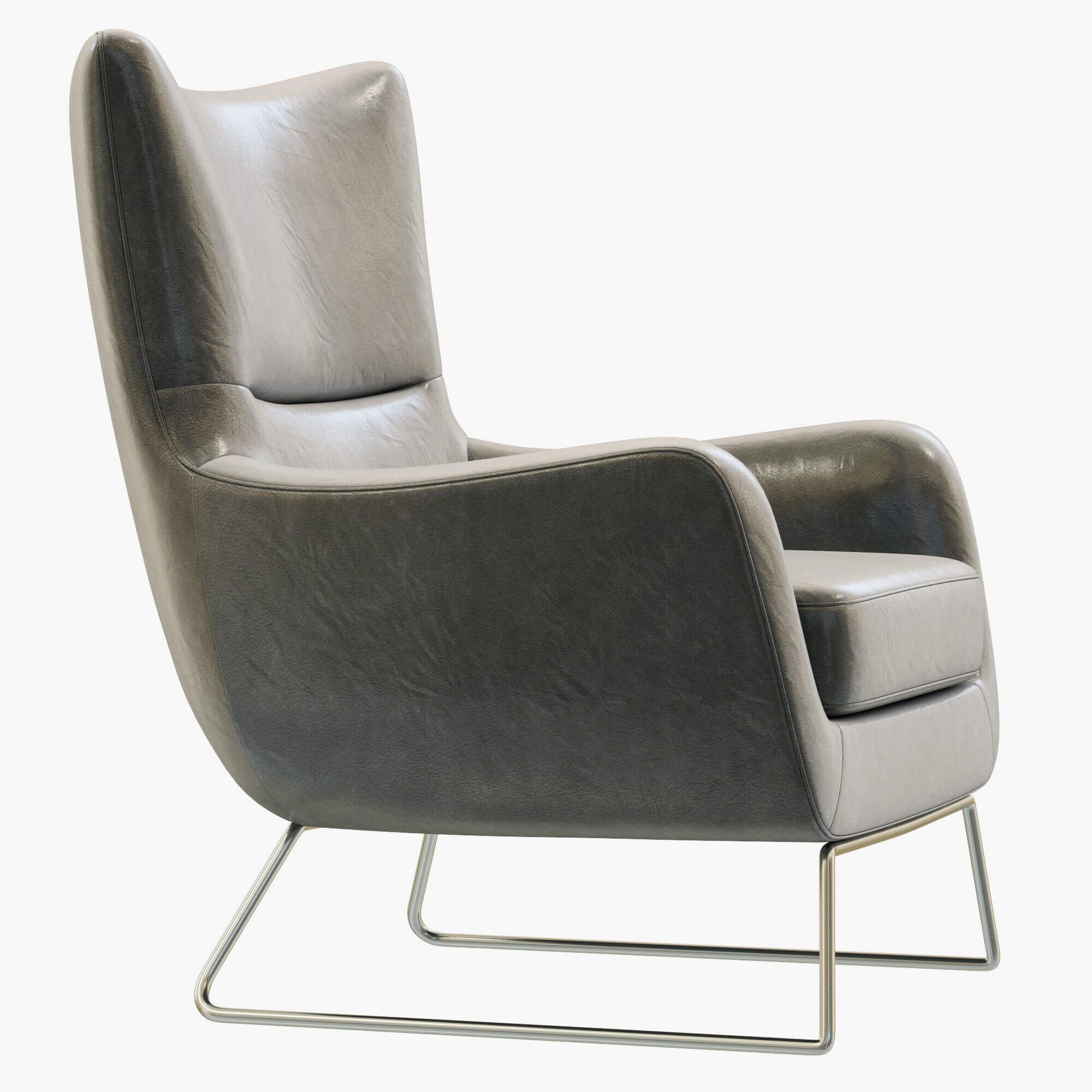 RH Modern Liam Leather Chair - 3D Model by zifir3d