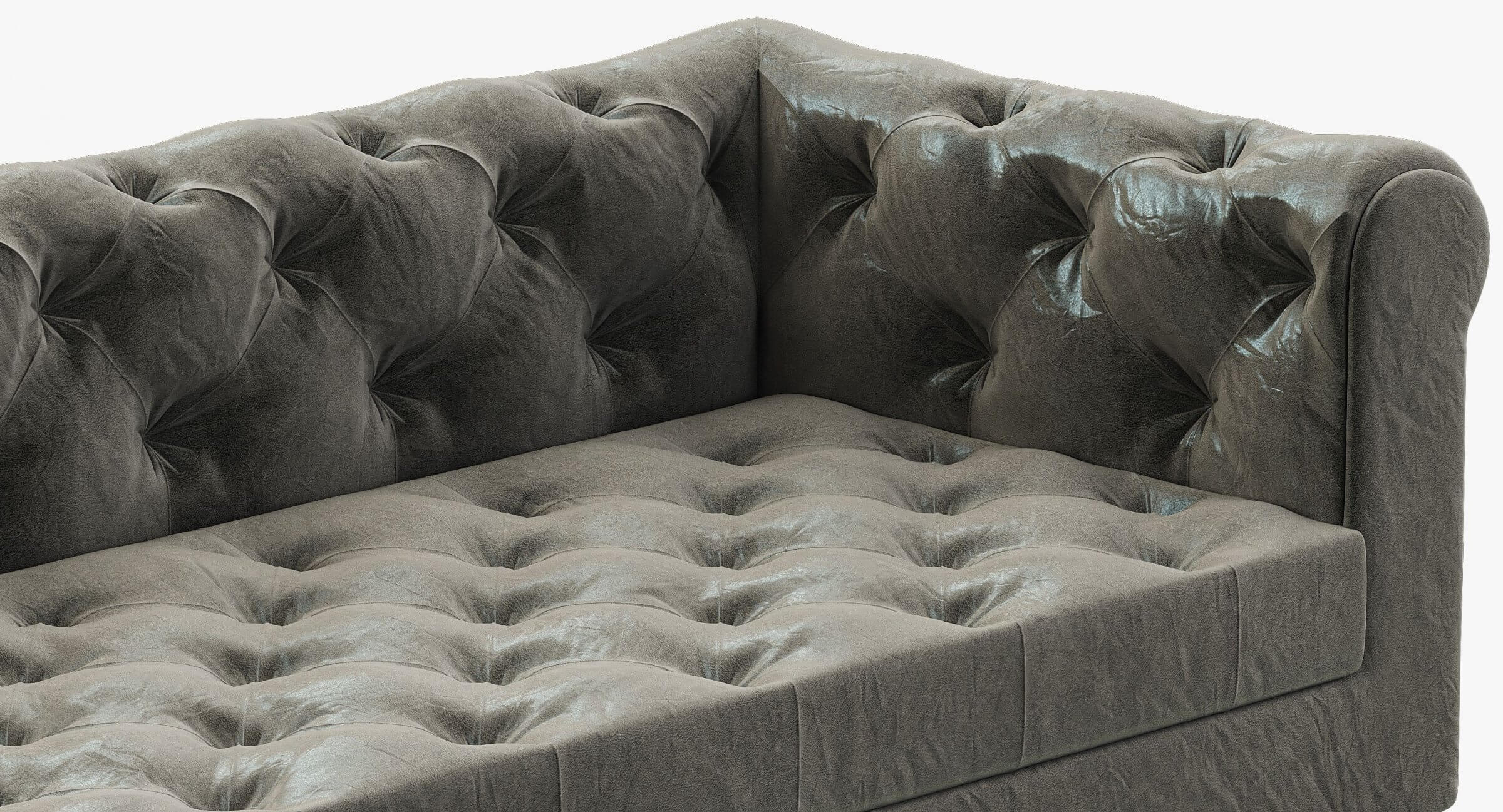 RH Modern Modena Chesterfield Chaise Sectional - 3D Model by zifir3d