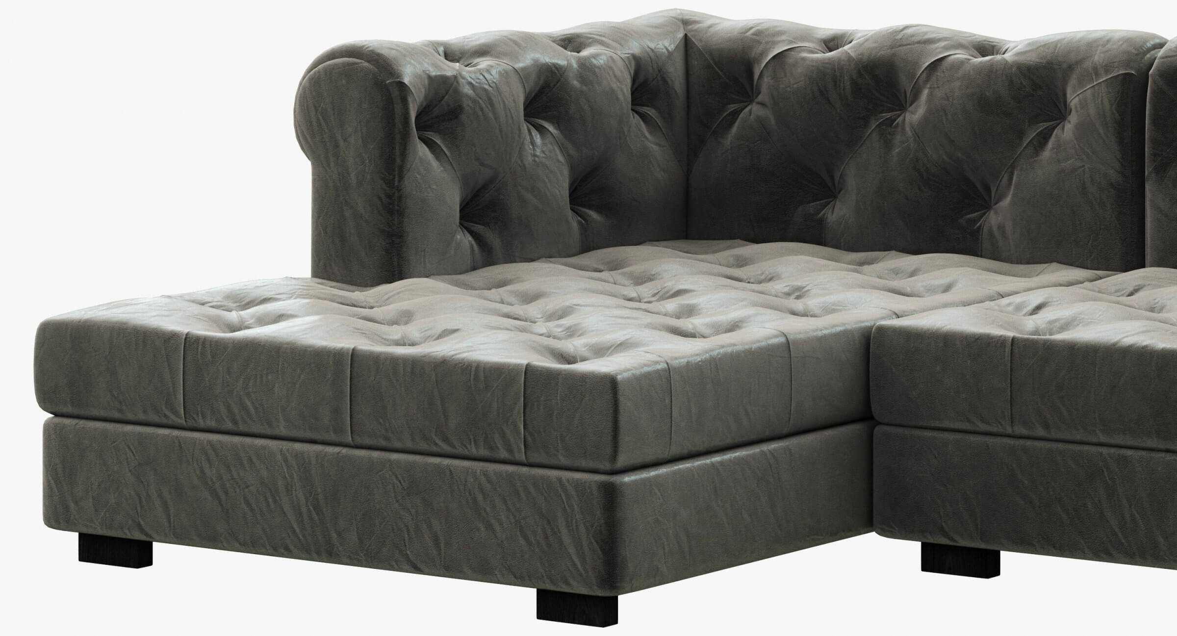 RH Modern Modena Chesterfield Sectional - 3D Model by zifir3d