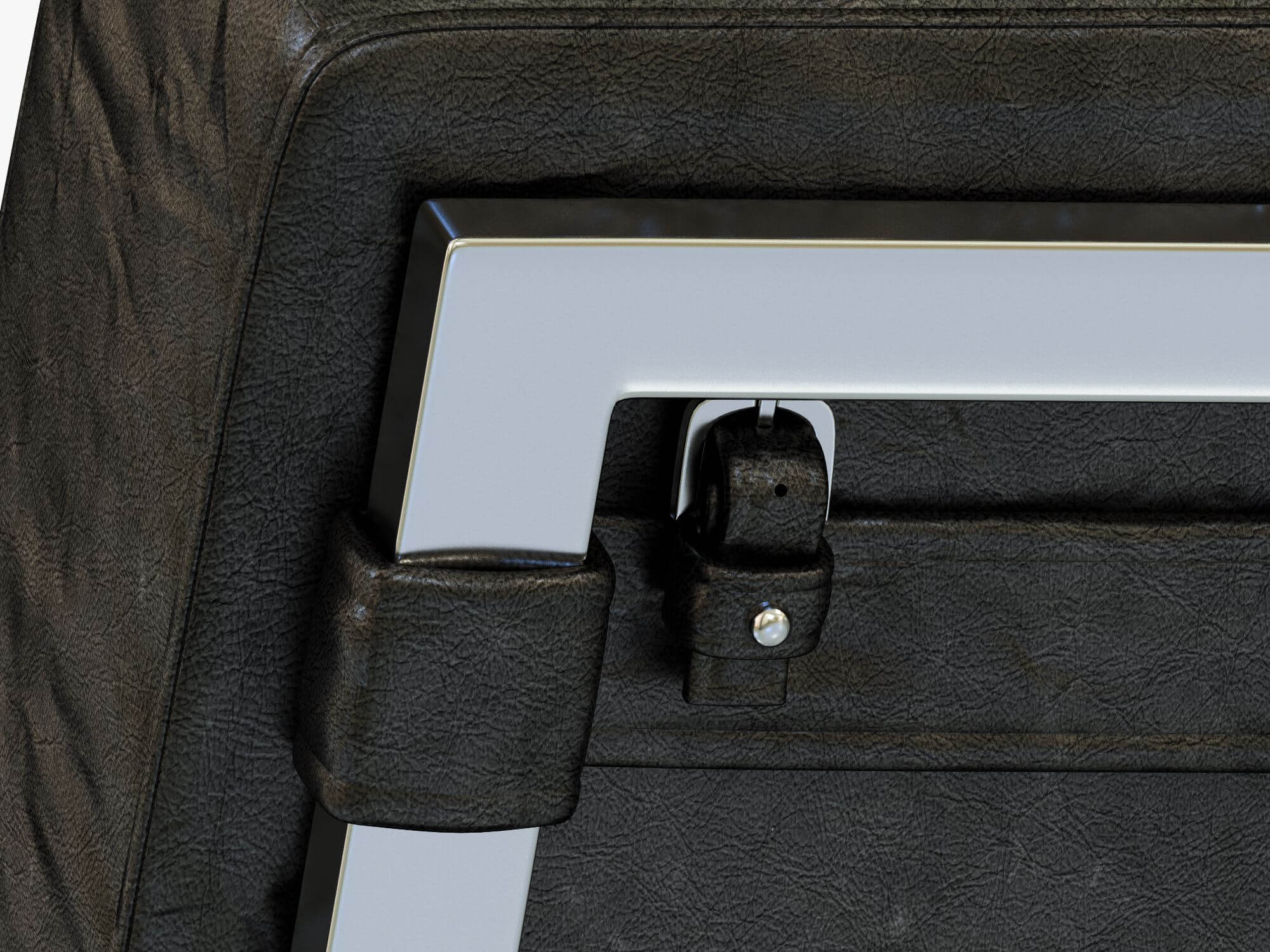 RH Modern Rossi Tufted Leather Chaise - 3D Model by zifir3d