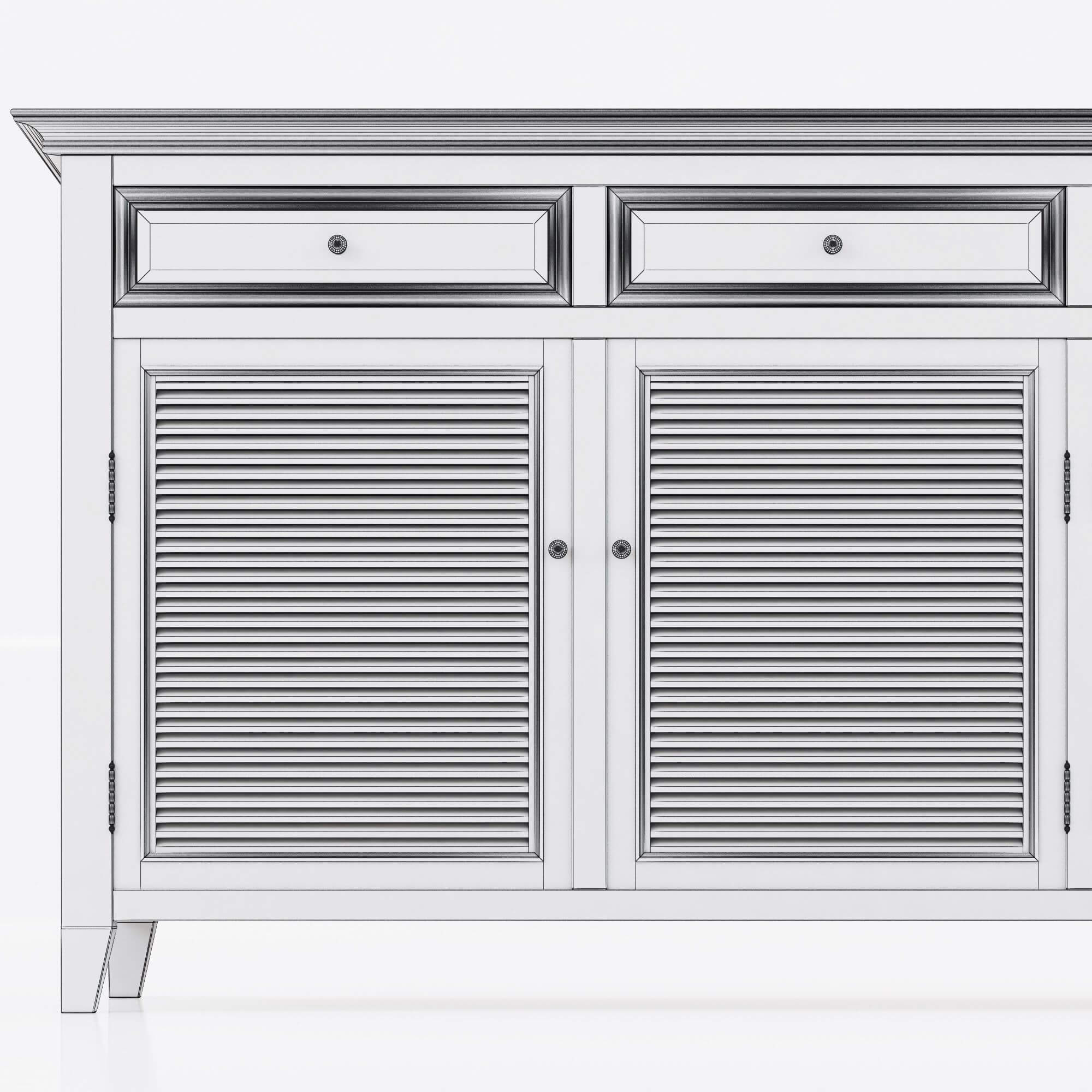 RH Shutter Sideboard - 3D Model by zifir3d