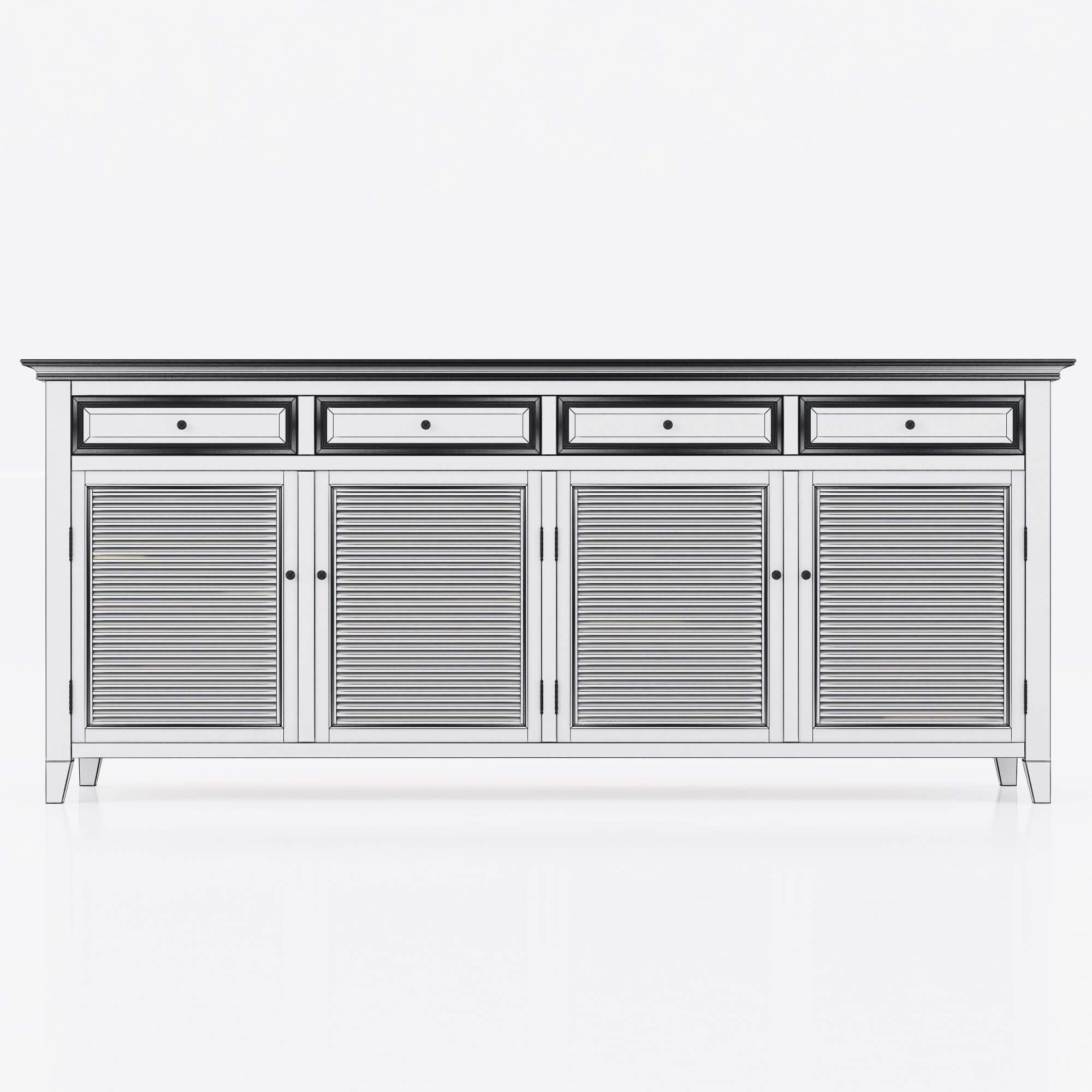 RH Shutter Sideboard - 3D Model by zifir3d