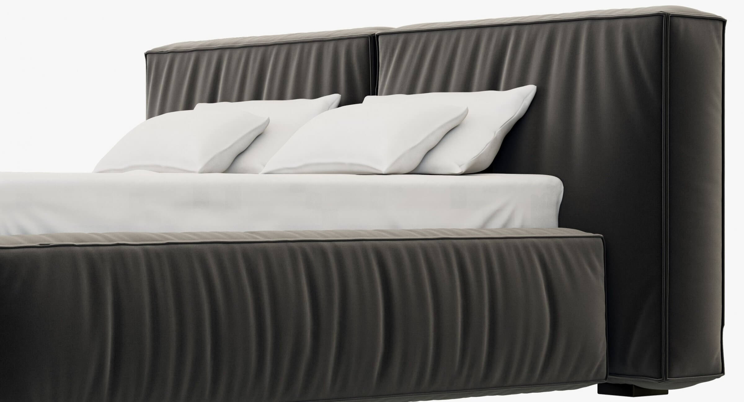 RH Teen Sona Upholstered Platform Bed - 3D Model by zifir3d