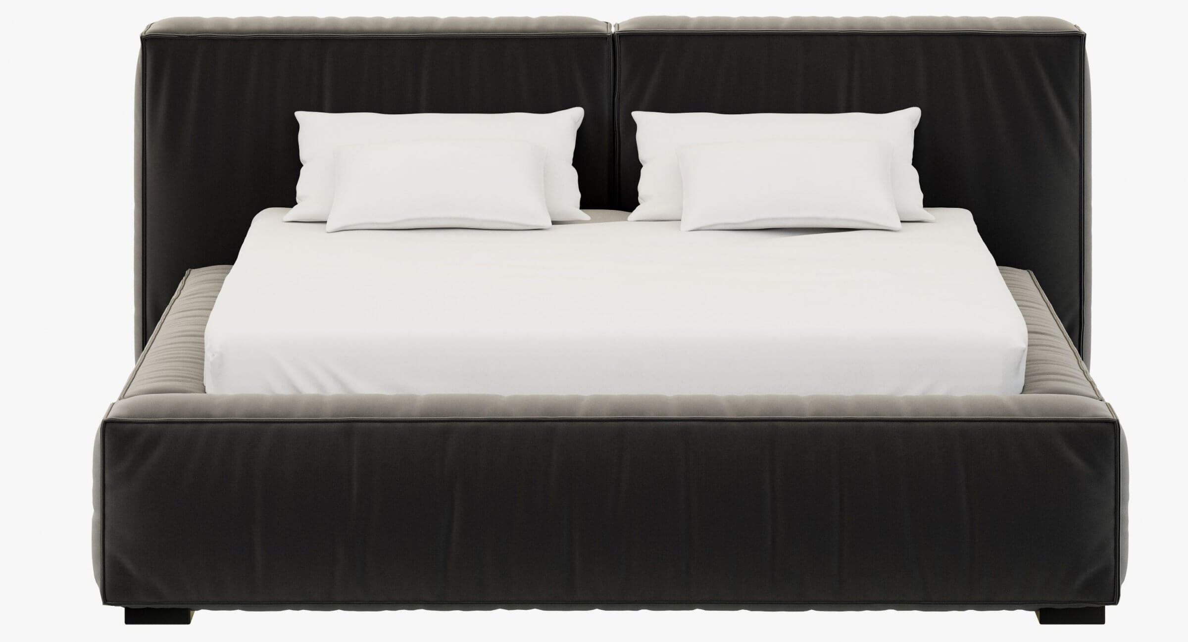 RH Teen Sona Upholstered Platform Bed - 3D Model by zifir3d