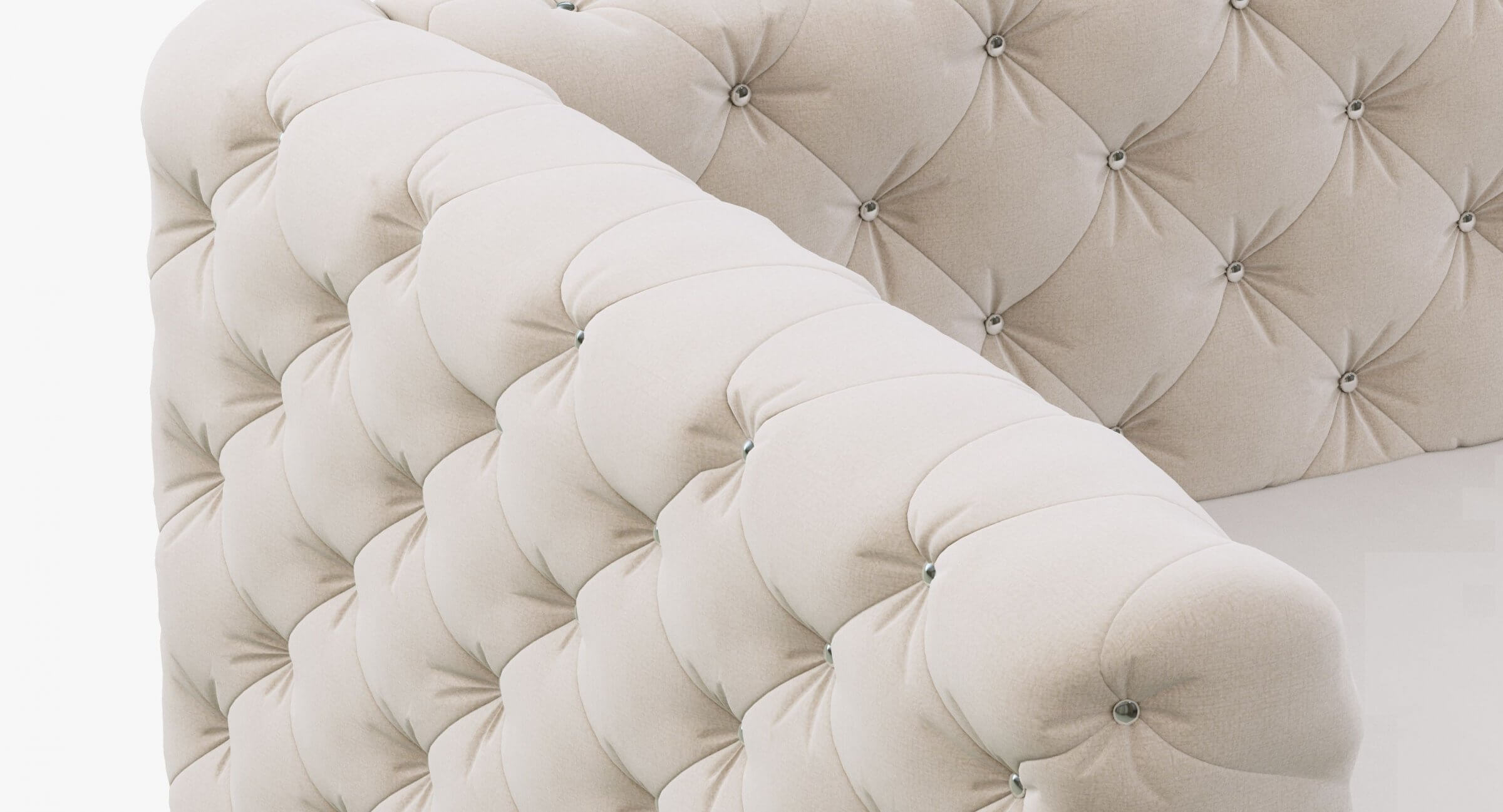 RH Tribeca Tufted Daybed - 3D Model by zifir3d