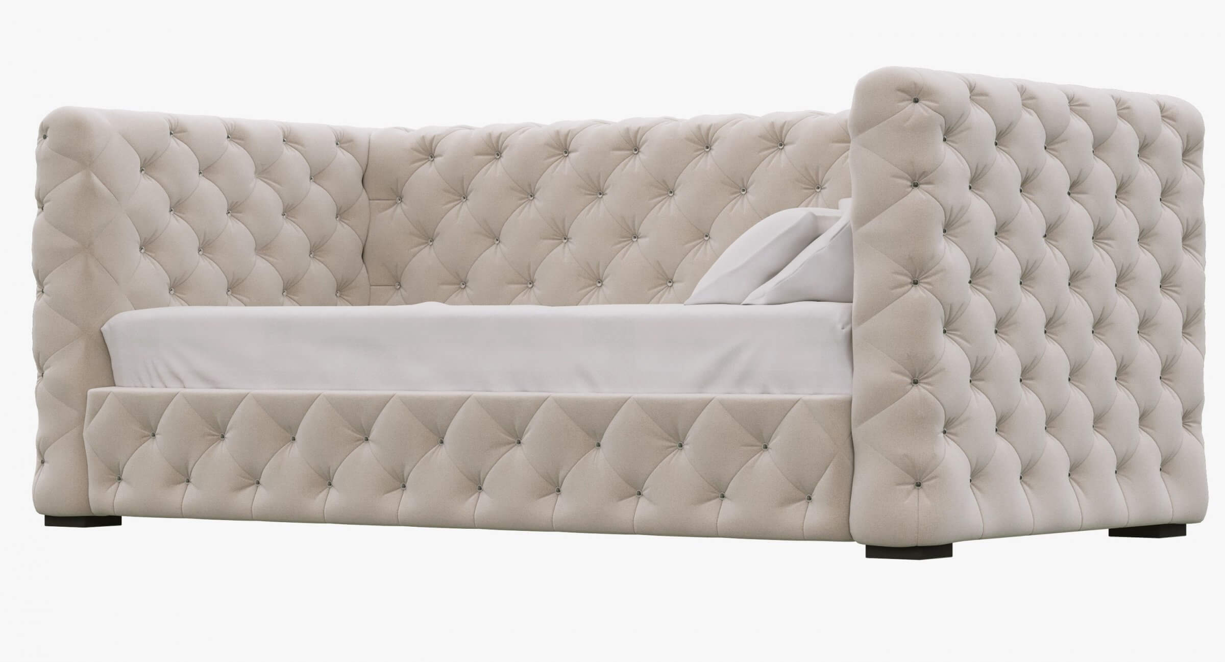RH Tribeca Tufted Daybed - 3D Model by zifir3d