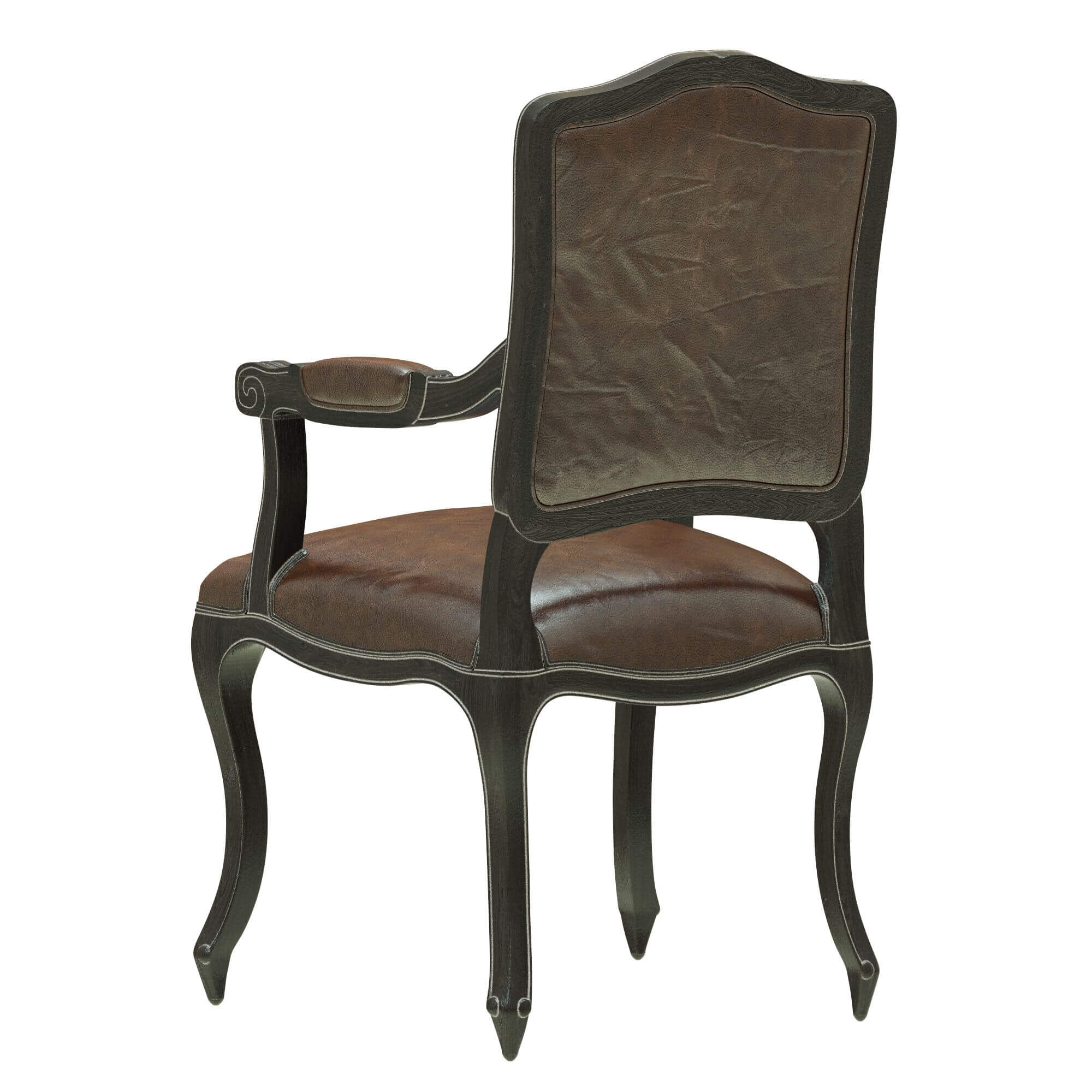 RH Vintage French Camelback Armchair - 3D Model by zifir3d