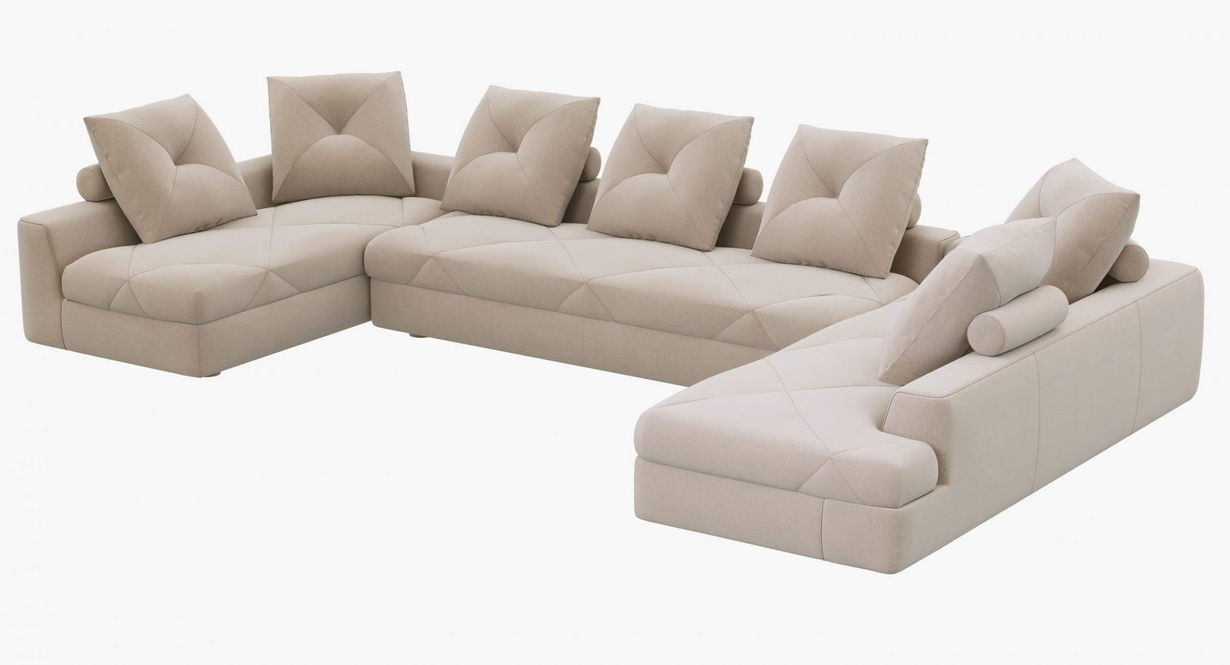 Roche Bobois Preface Modular Sofa - 3D Model by zifir3d