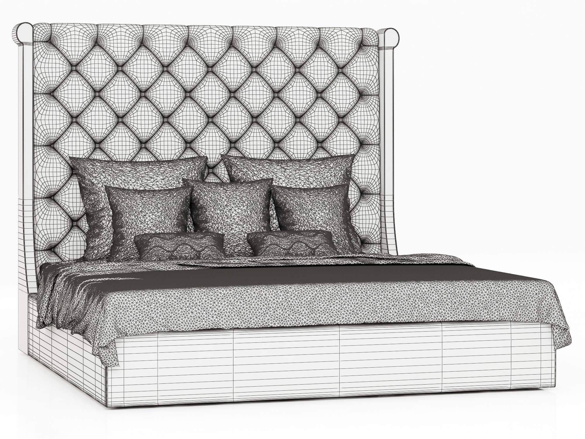 Roy Bosh Primavera Bed - 3D Model by zifir3d