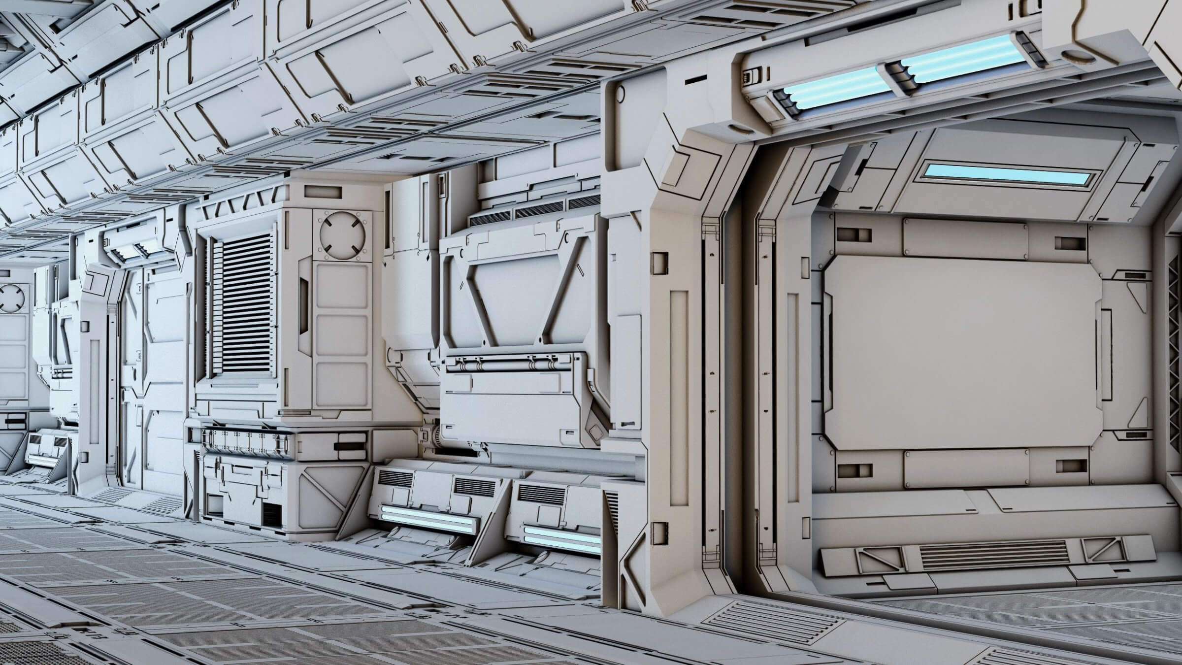 Sci-Fi Builder Pack 3D Model by zifir3d