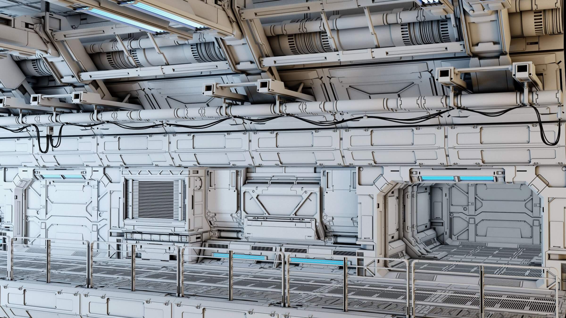 Sci-Fi Builder Pack 3D Model by zifir3d