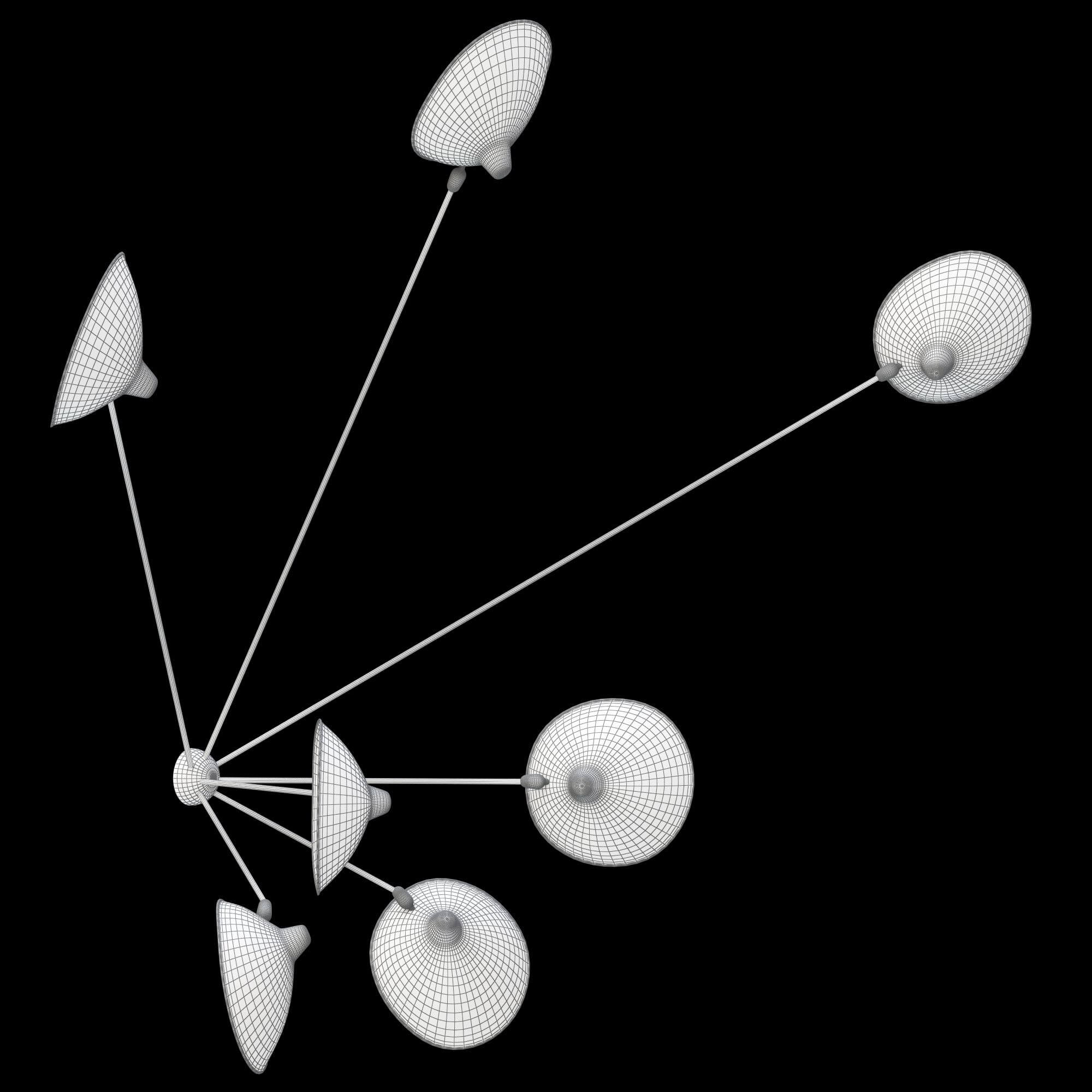 Serge Mouille Spider Wall Sconce - 3D Model by zifir3d