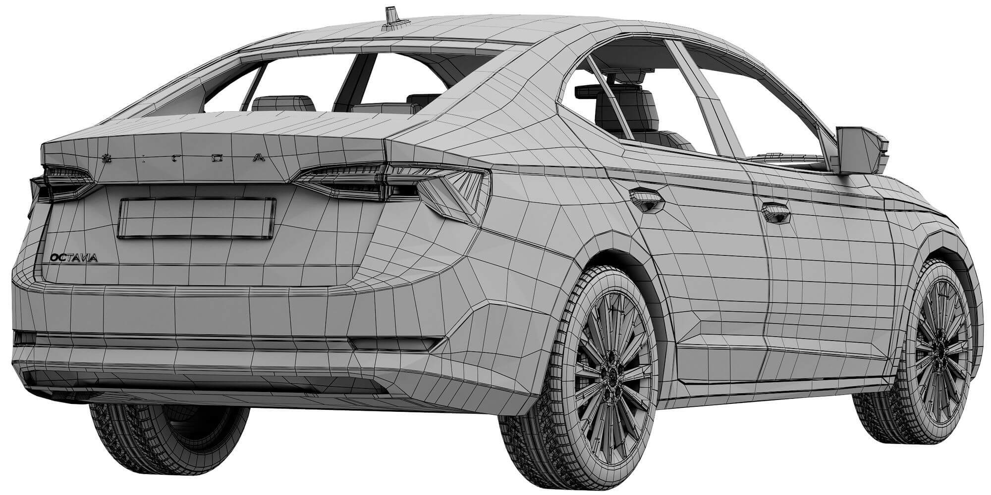 Skoda Octavia - 3D Model by zifir3d