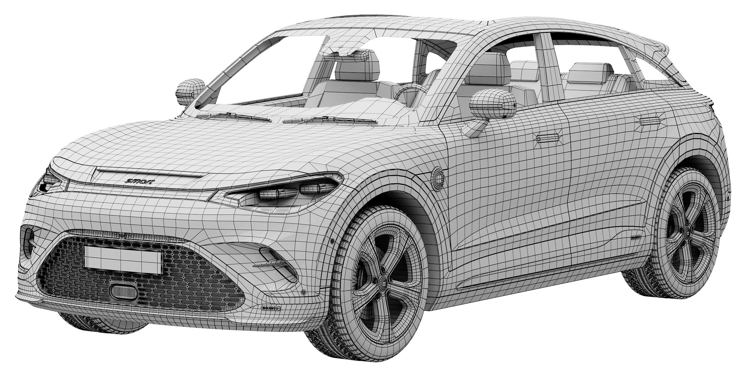 Smart 3 Brabus - 3D Model by zifir3d