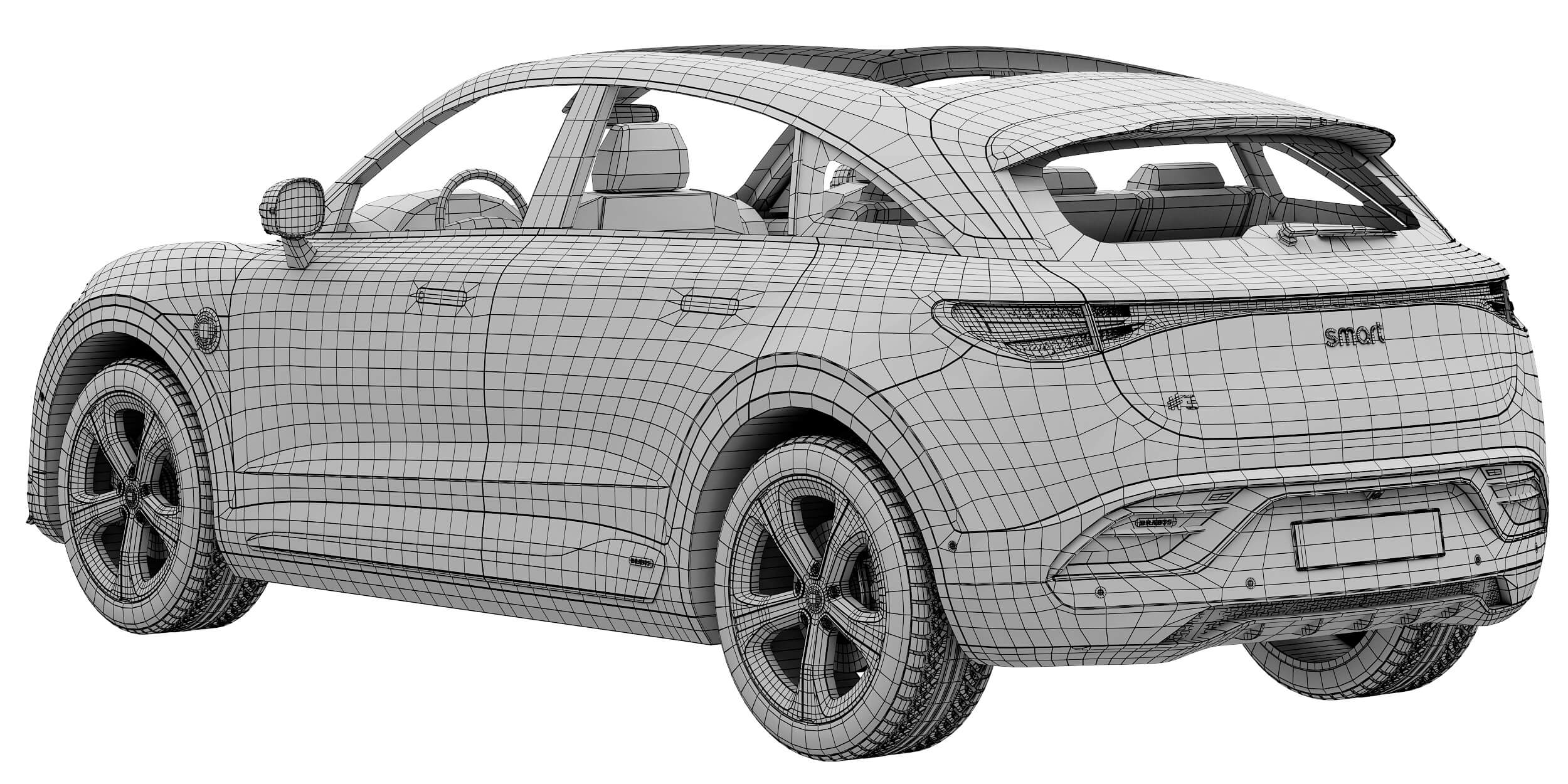 Smart 3 Brabus - 3D Model by zifir3d