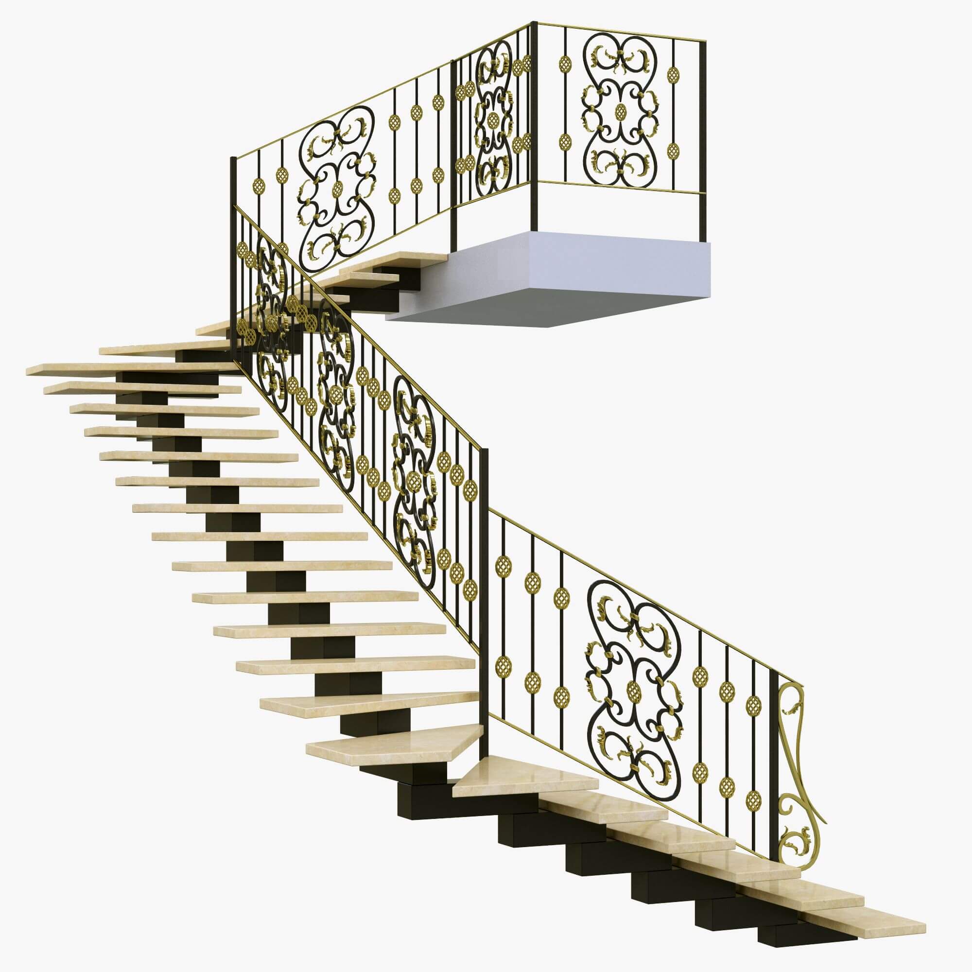Stairs 10 - 3D Model by zifir3d
