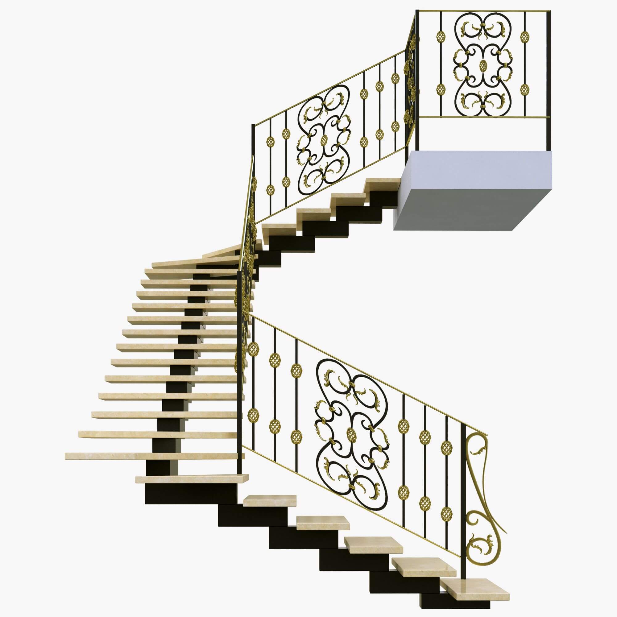 Stairs 10 - 3D Model by zifir3d