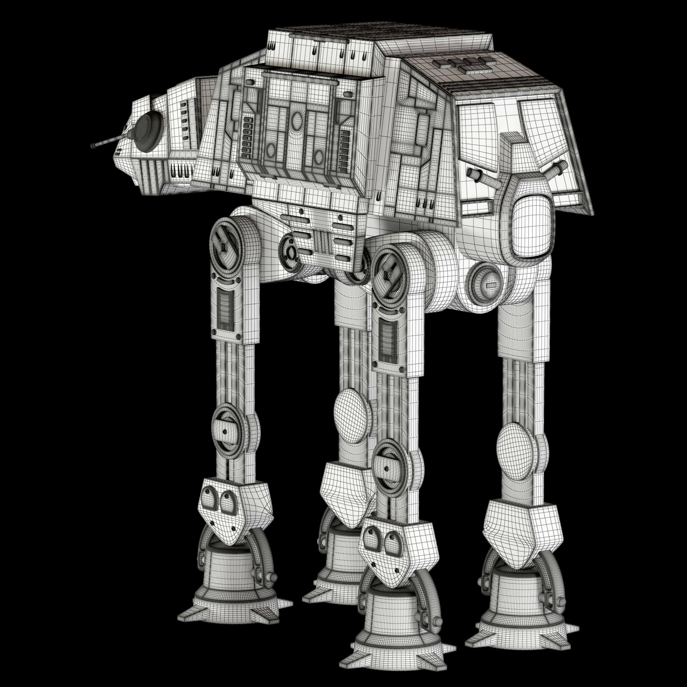 Star Wars AT-ACT Walker 3D Model by zifir3d