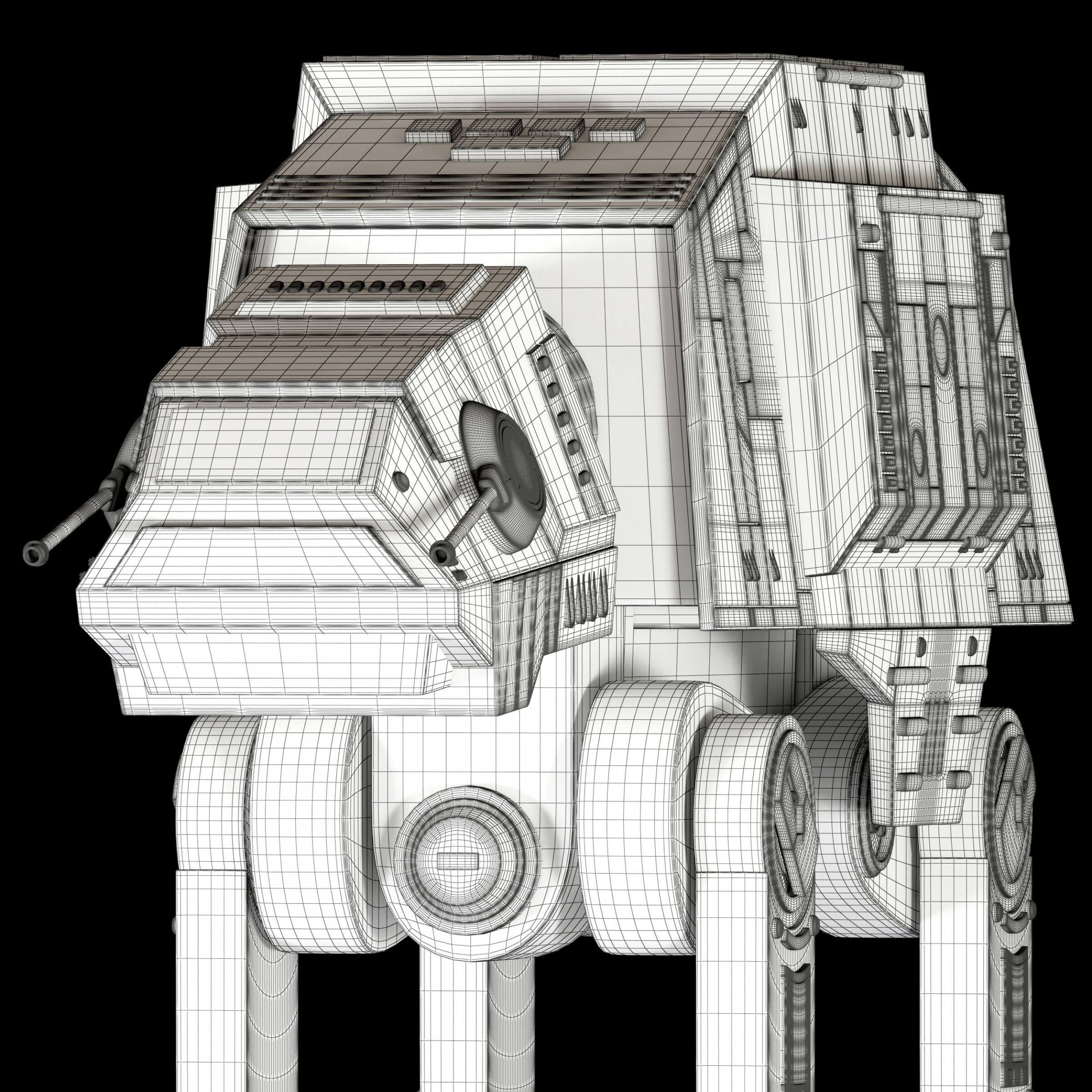 Star Wars AT-ACT Walker 3D Model by zifir3d