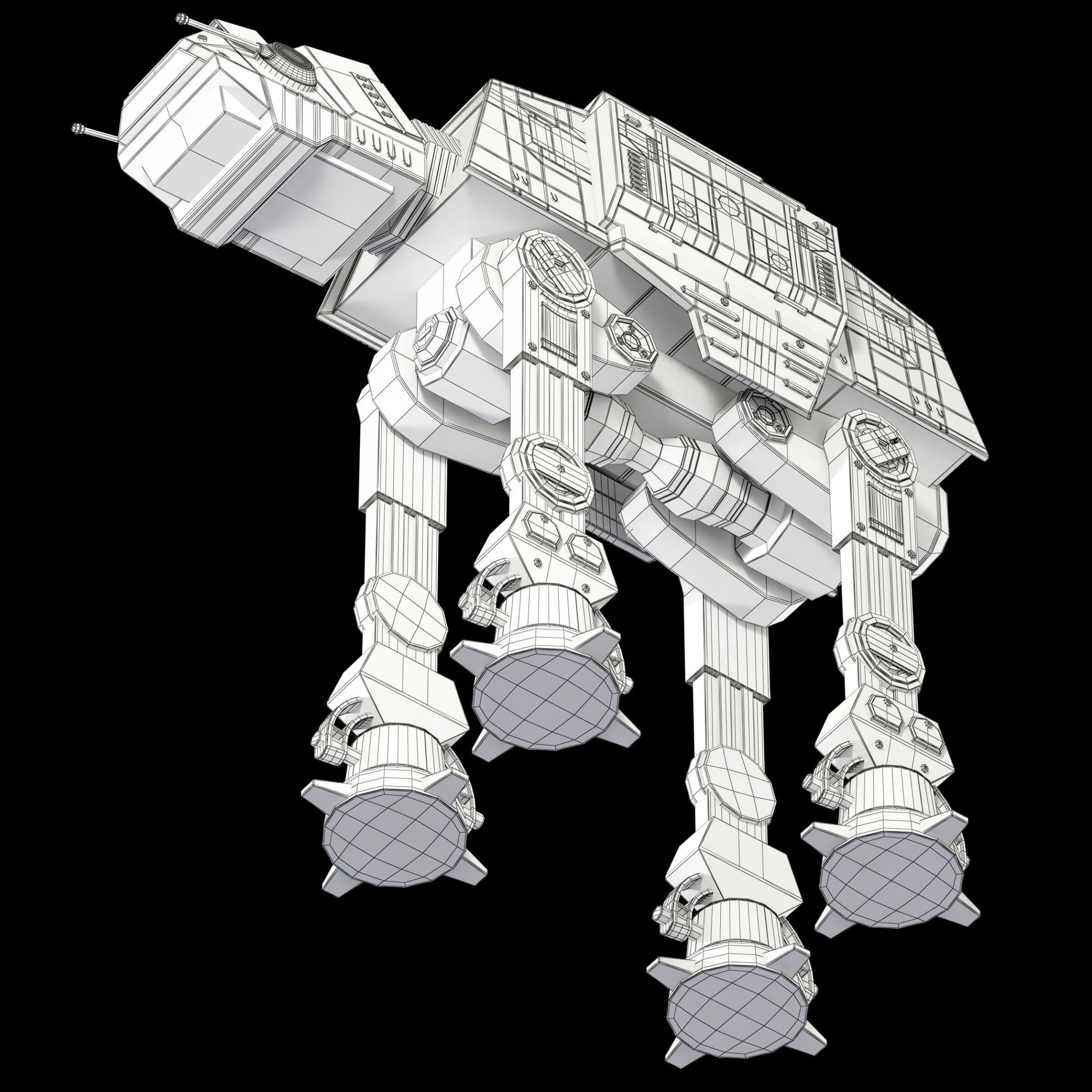 Star Wars AT-ACT Walker 3D Model by zifir3d