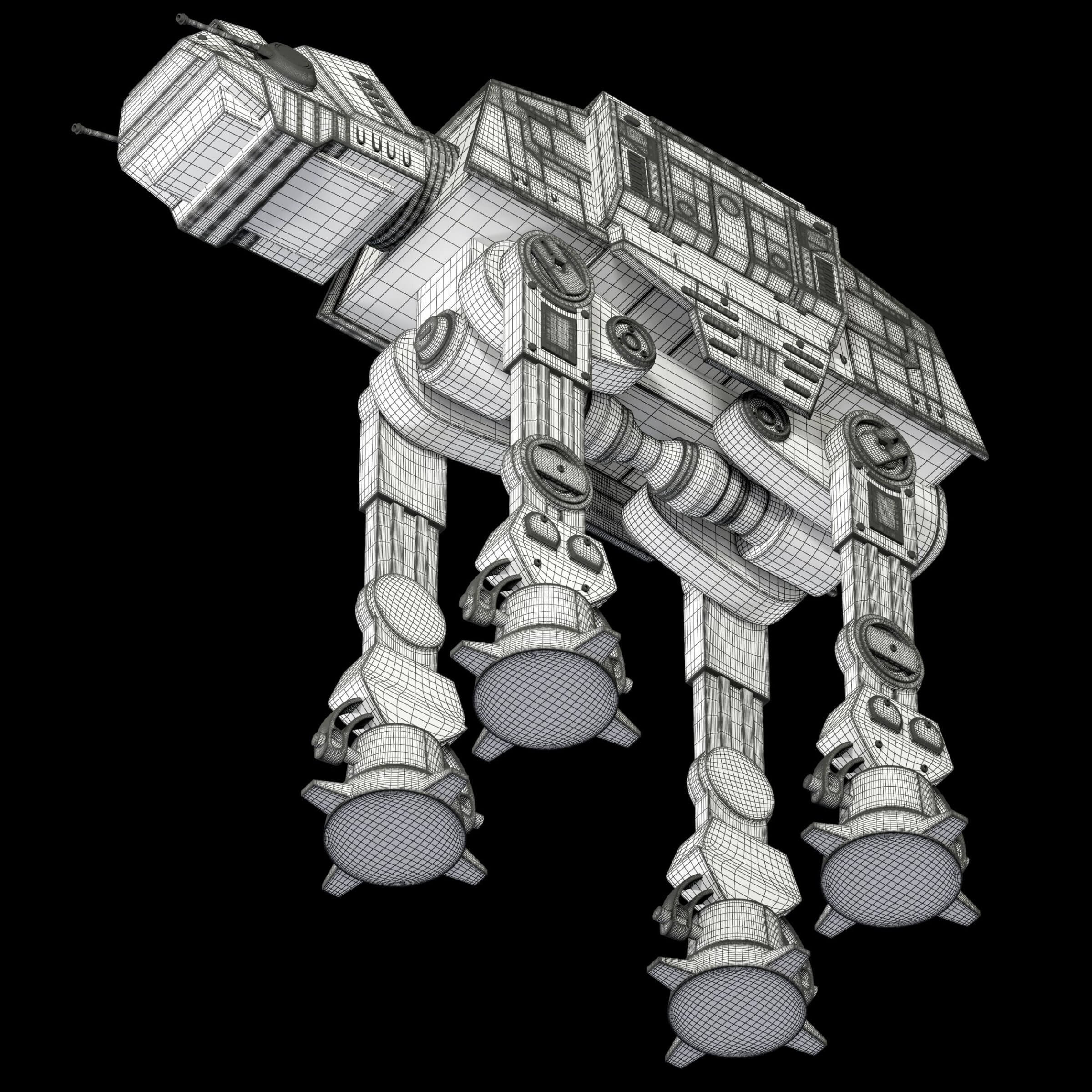Star Wars AT-ACT Walker 3D Model by zifir3d