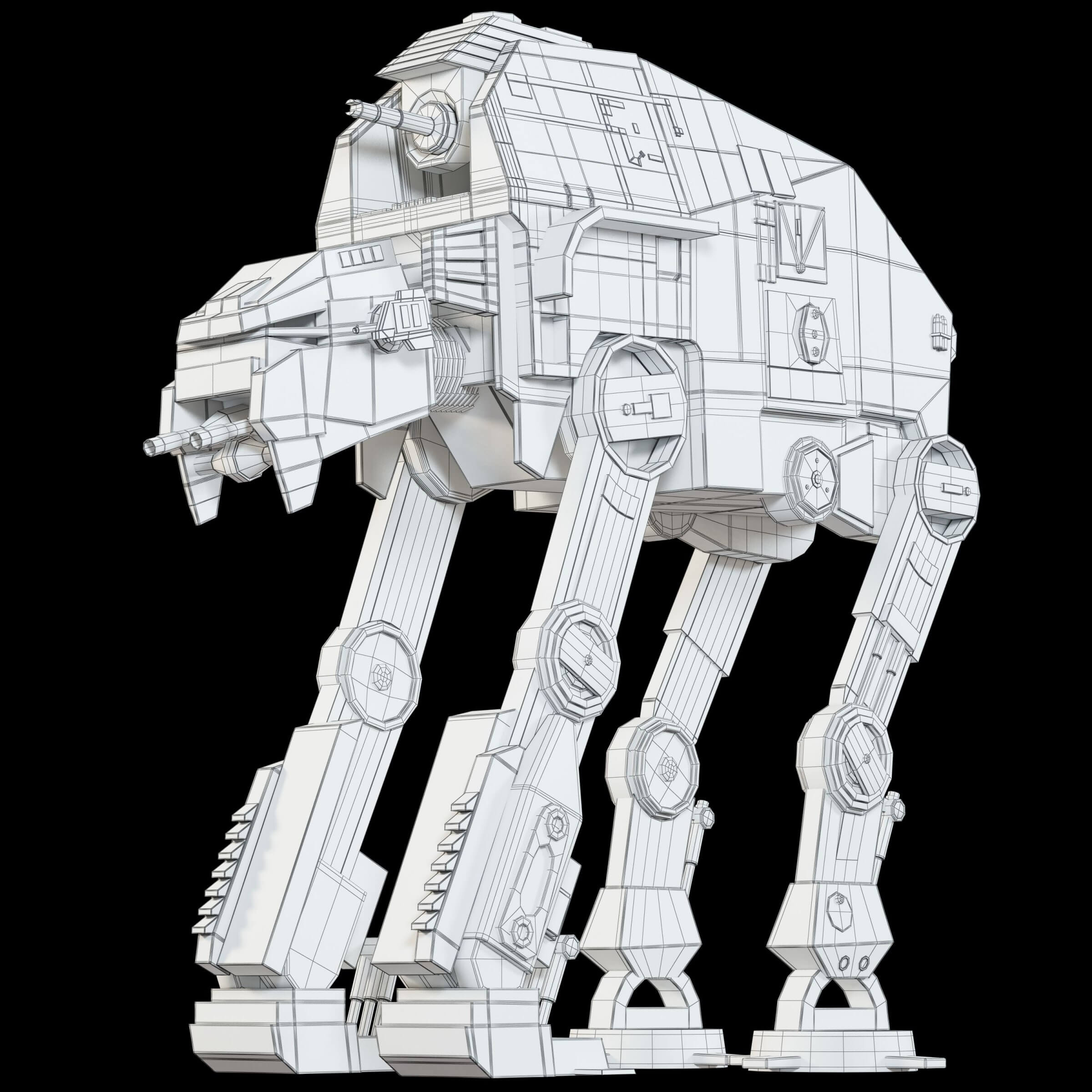 Star Wars AT-M6 3D Model by zifir3d