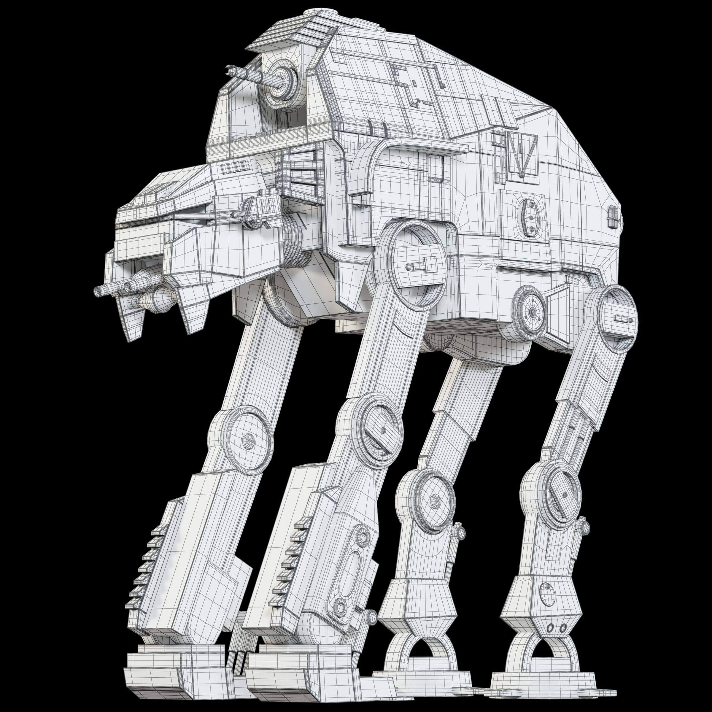 Star Wars AT-M6 3D Model by zifir3d