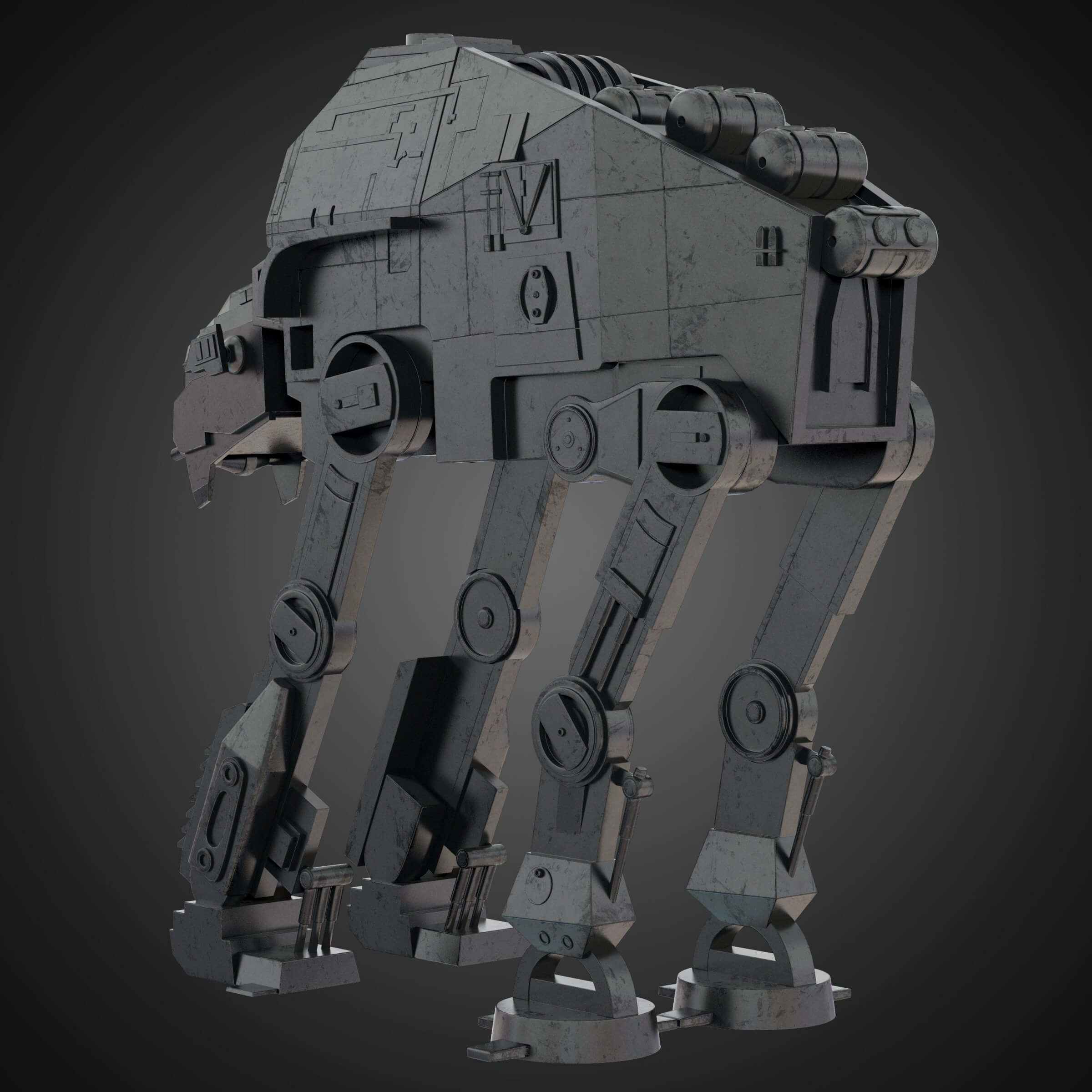 Star Wars AT-M6 3D Model by zifir3d