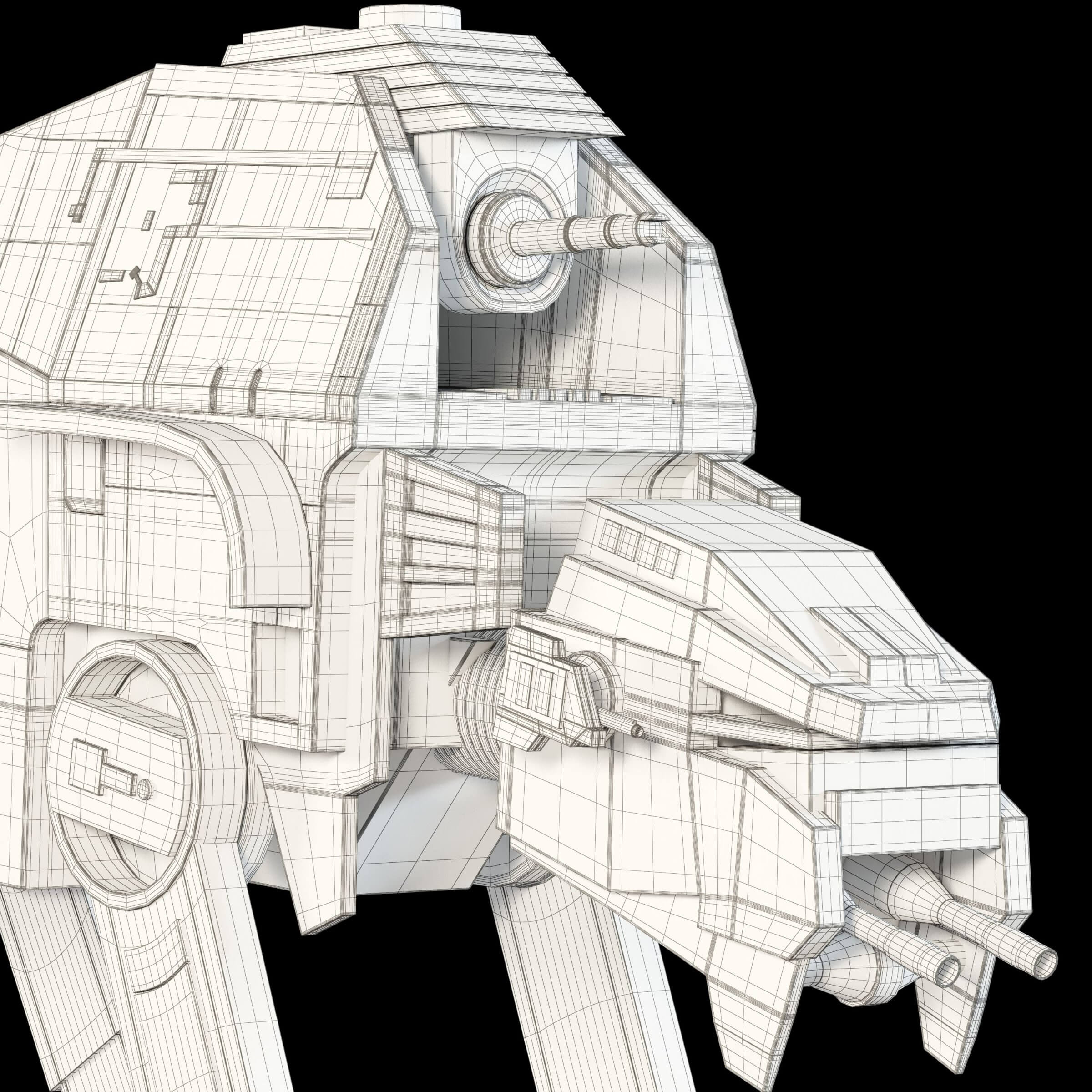 Star Wars AT-M6 3D Model by zifir3d