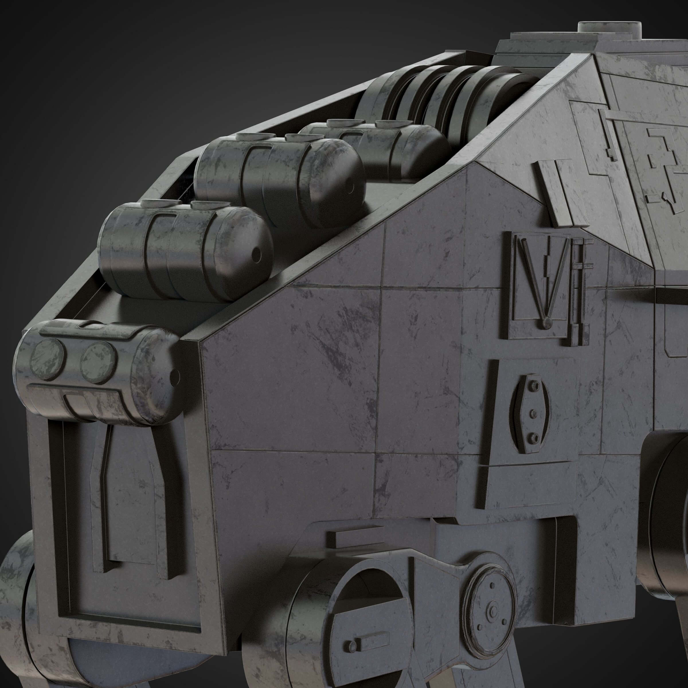 Star Wars AT-M6 3D Model by zifir3d