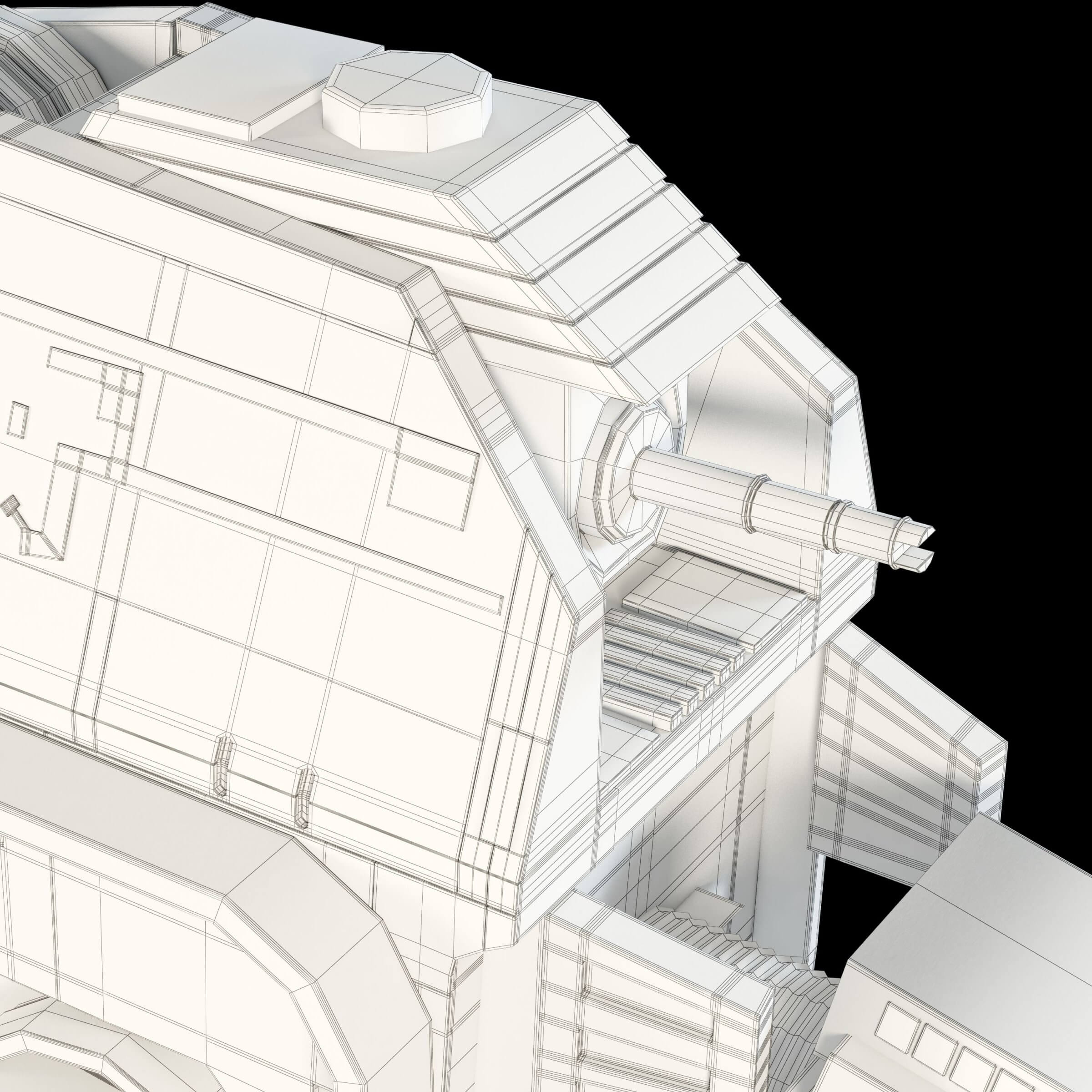 Star Wars AT-M6 3D Model by zifir3d