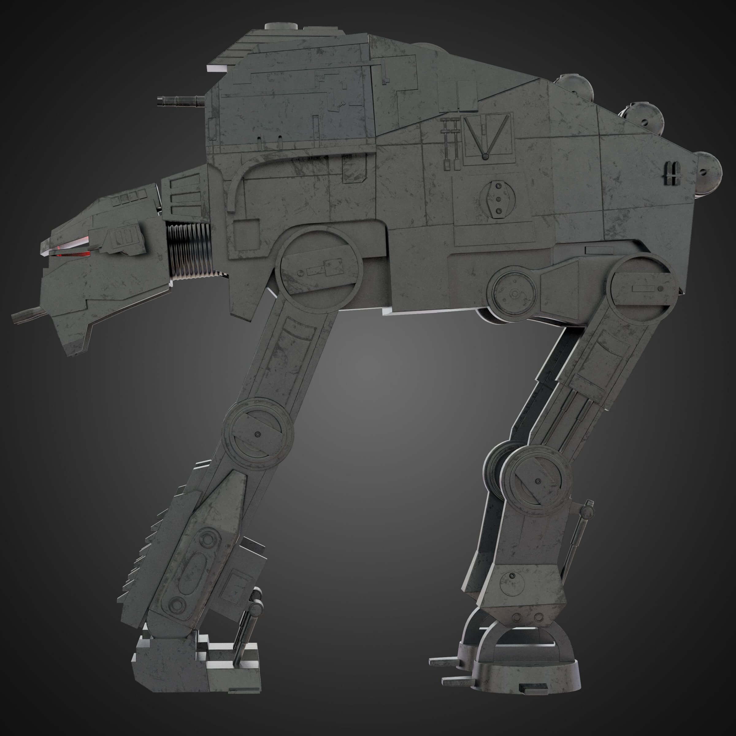 Star Wars AT-M6 3D Model by zifir3d