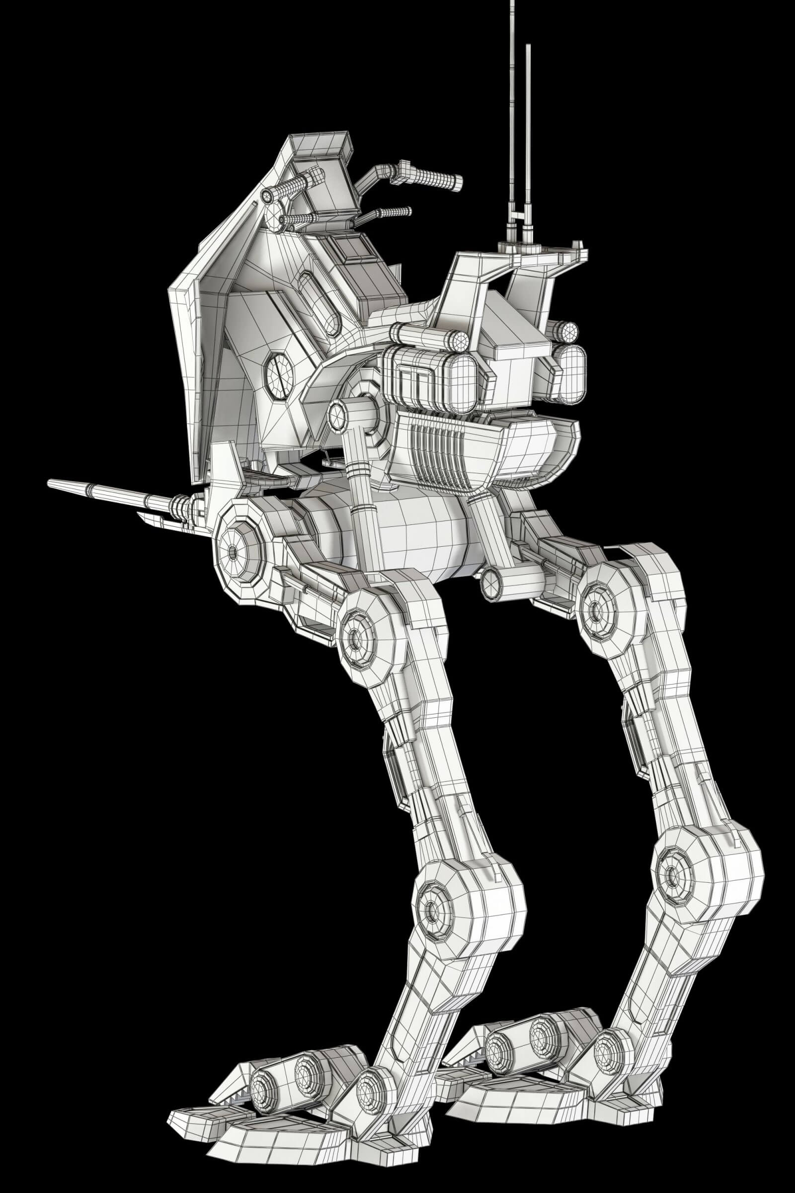 Star Wars AT-RT Walker 3D Model by zifir3d