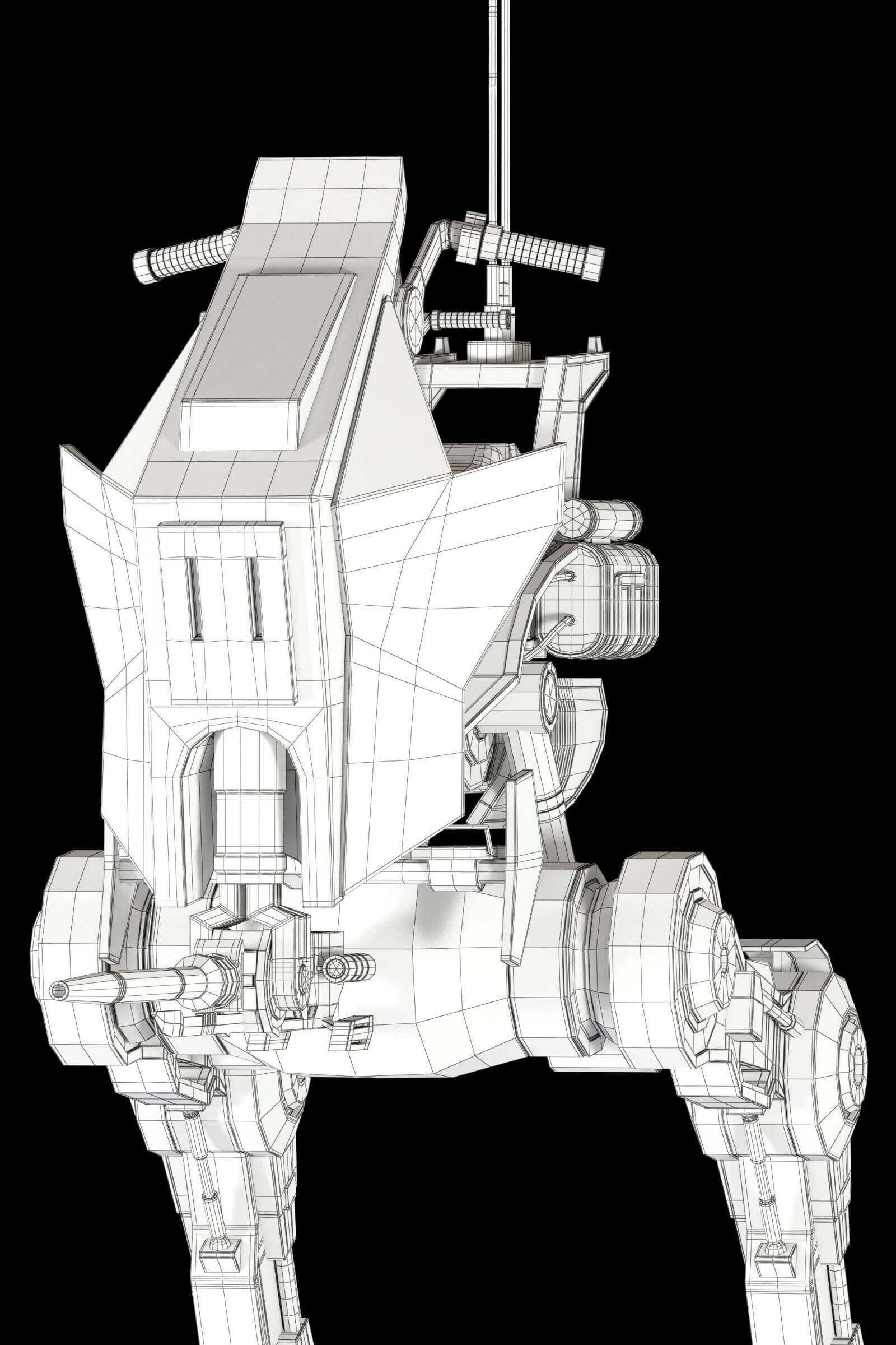 Star Wars AT-RT Walker 3D Model by zifir3d