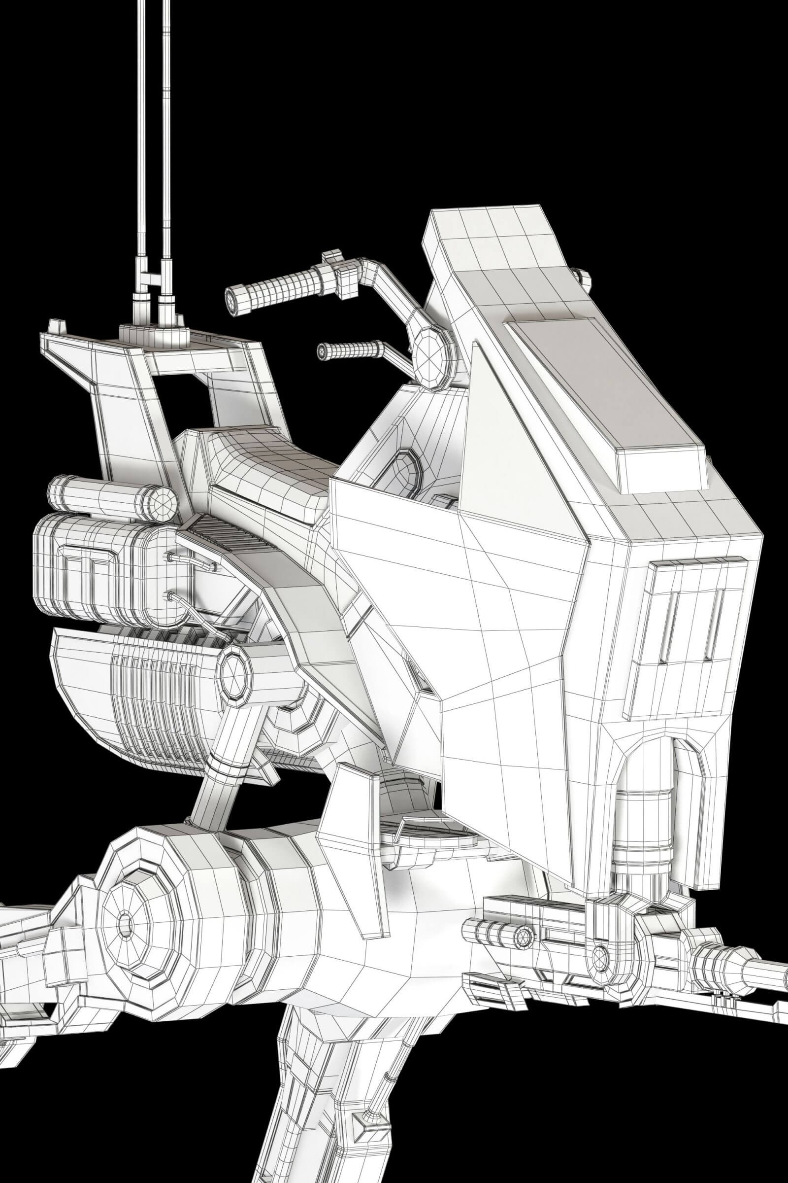 Star Wars AT-RT Walker 3D Model by zifir3d