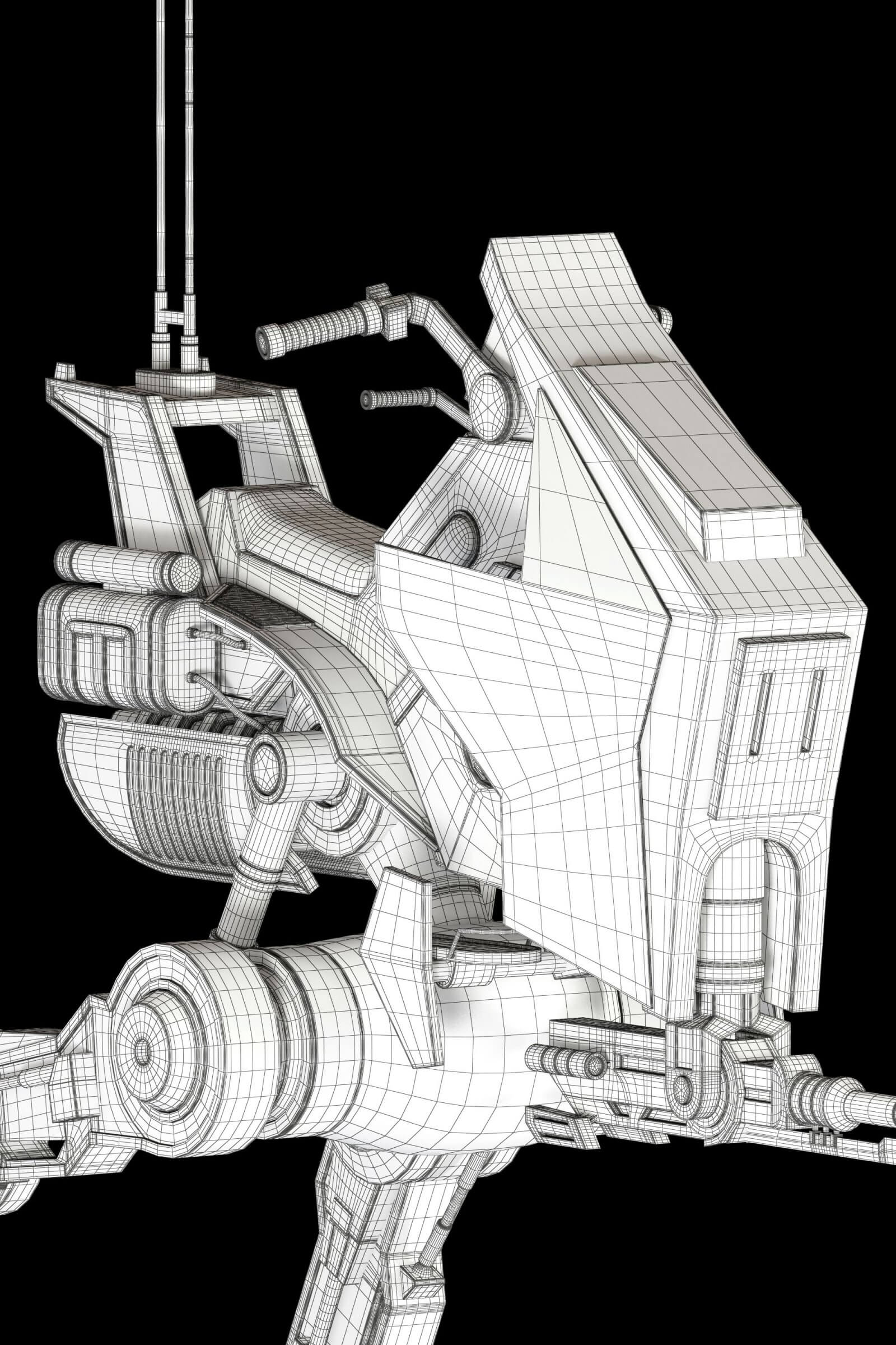 Star Wars AT-RT Walker 3D Model by zifir3d