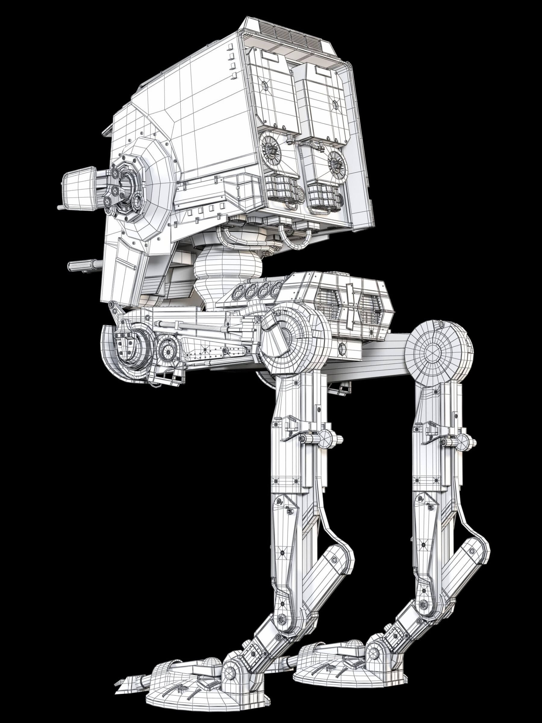 Star Wars AT-ST 3D Model by zifir3d