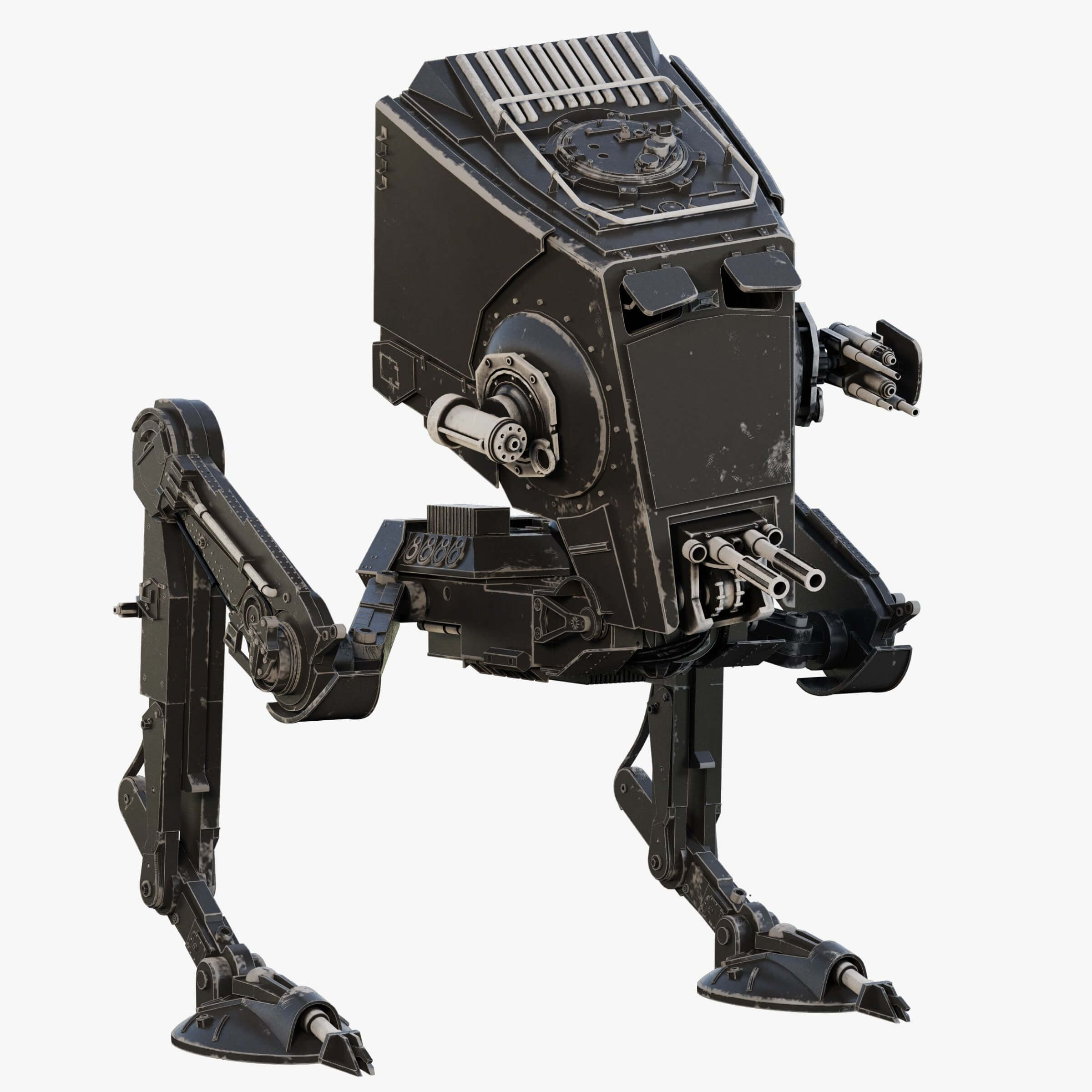 Star Wars AT-ST 3D Model by zifir3d
