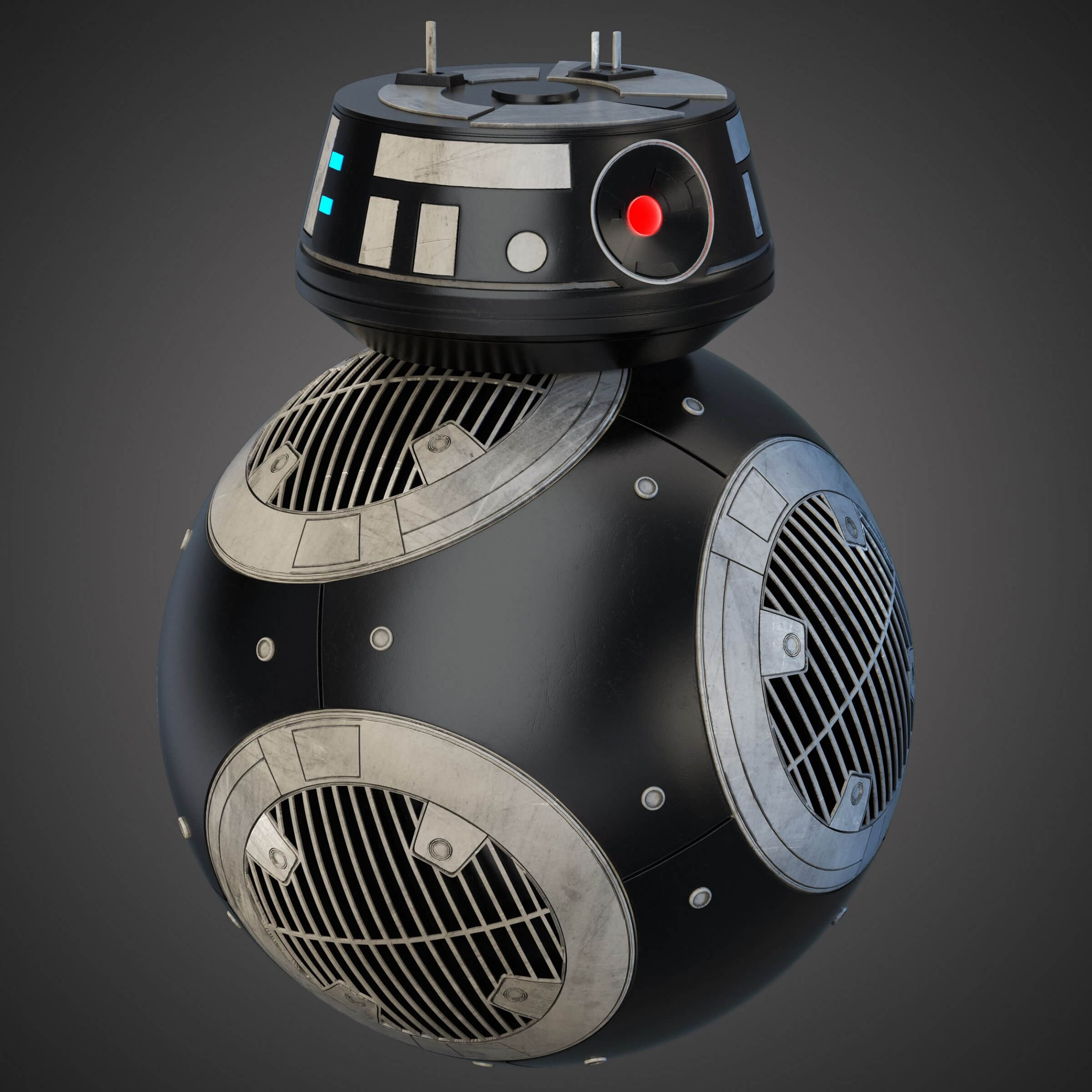 Star Wars BB-9E 3D Model by zifir3d
