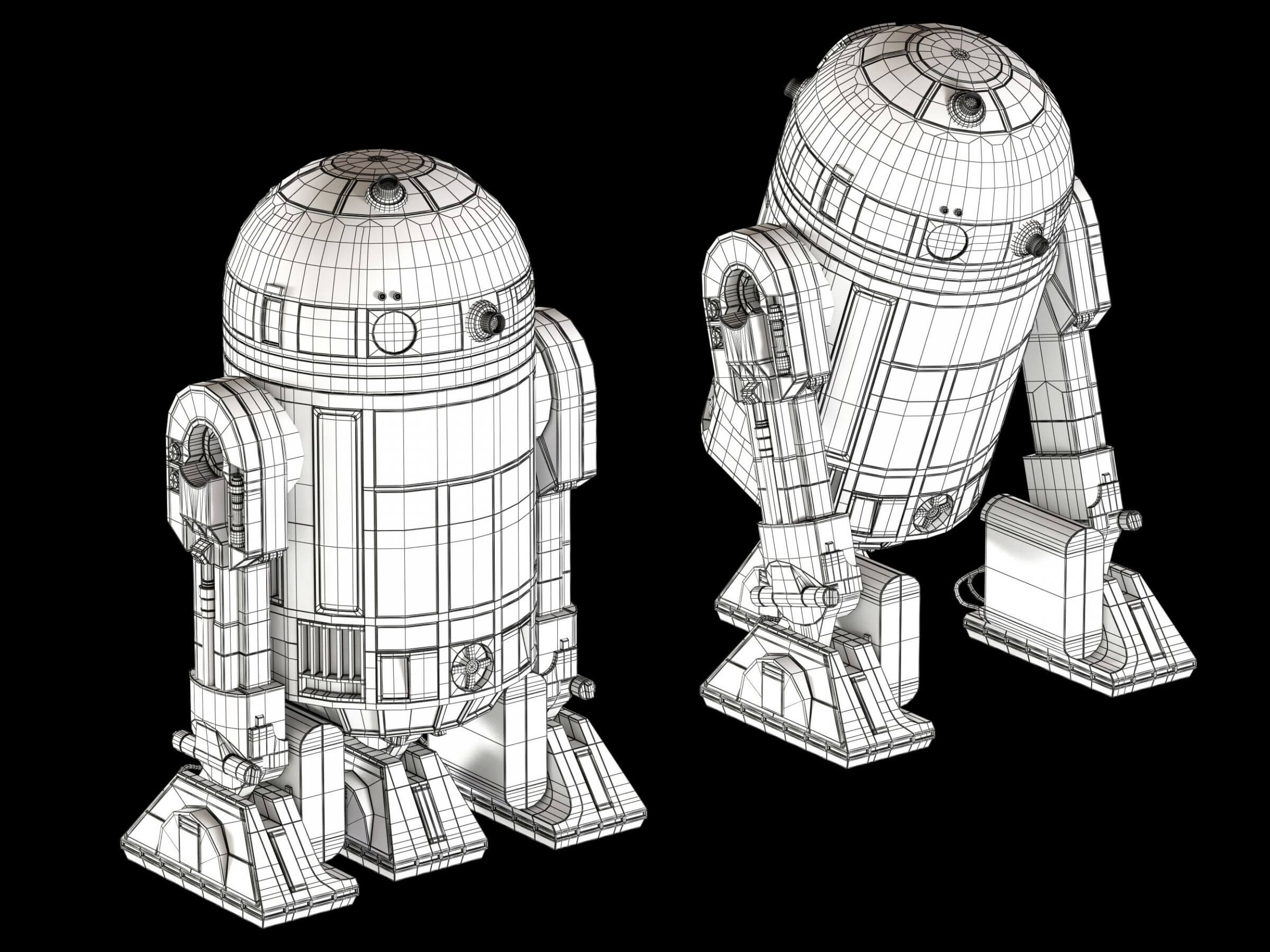 Star Wars C2-B5 3D Model by zifir3d