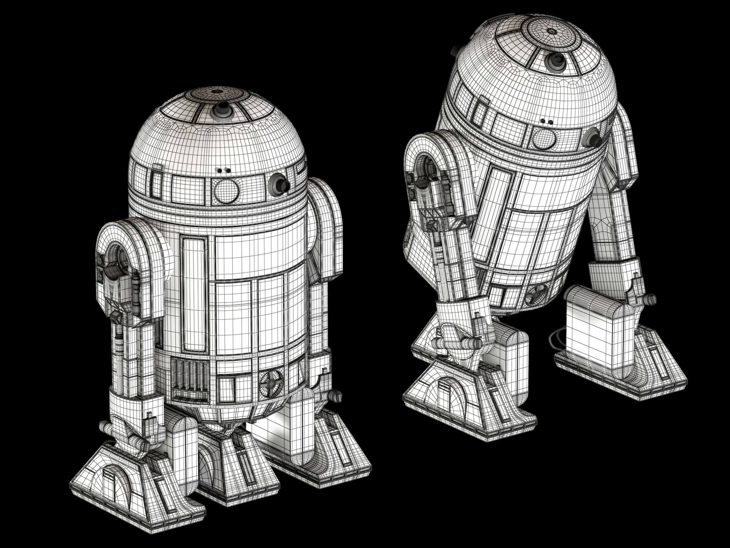 Star Wars C2-B5 3D Model by zifir3d
