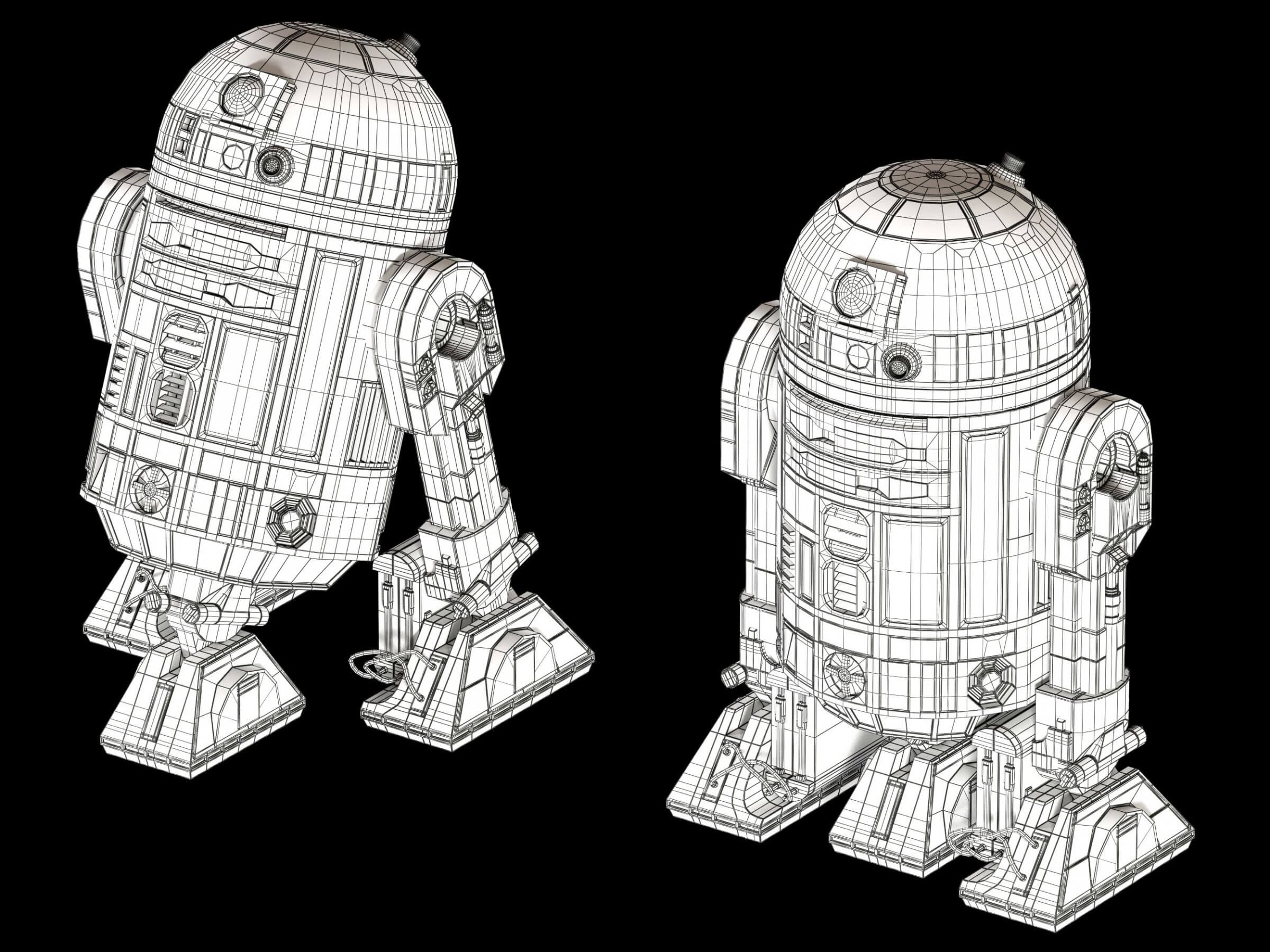 Star Wars C2-B5 3D Model by zifir3d