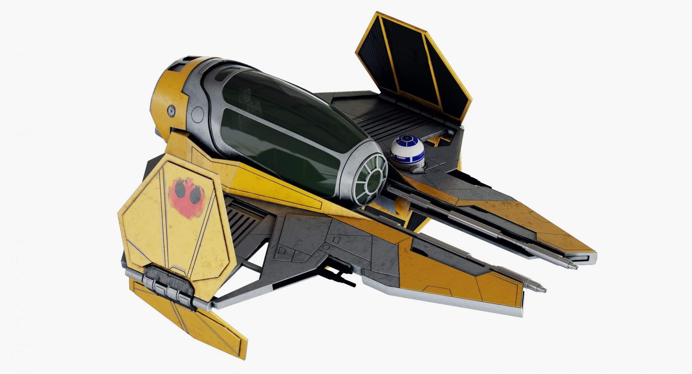 Star Wars ETA 2 Jedi Interceptor - 3D Model by zifir3d