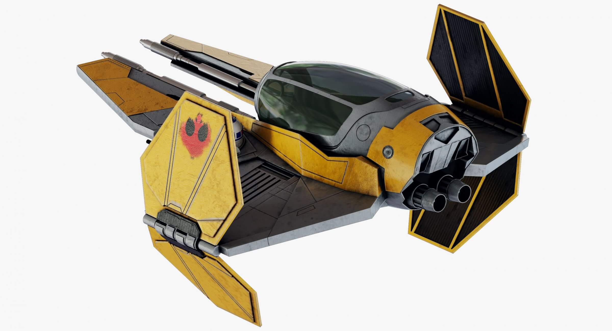Star Wars ETA 2 Jedi Interceptor - 3D Model by zifir3d