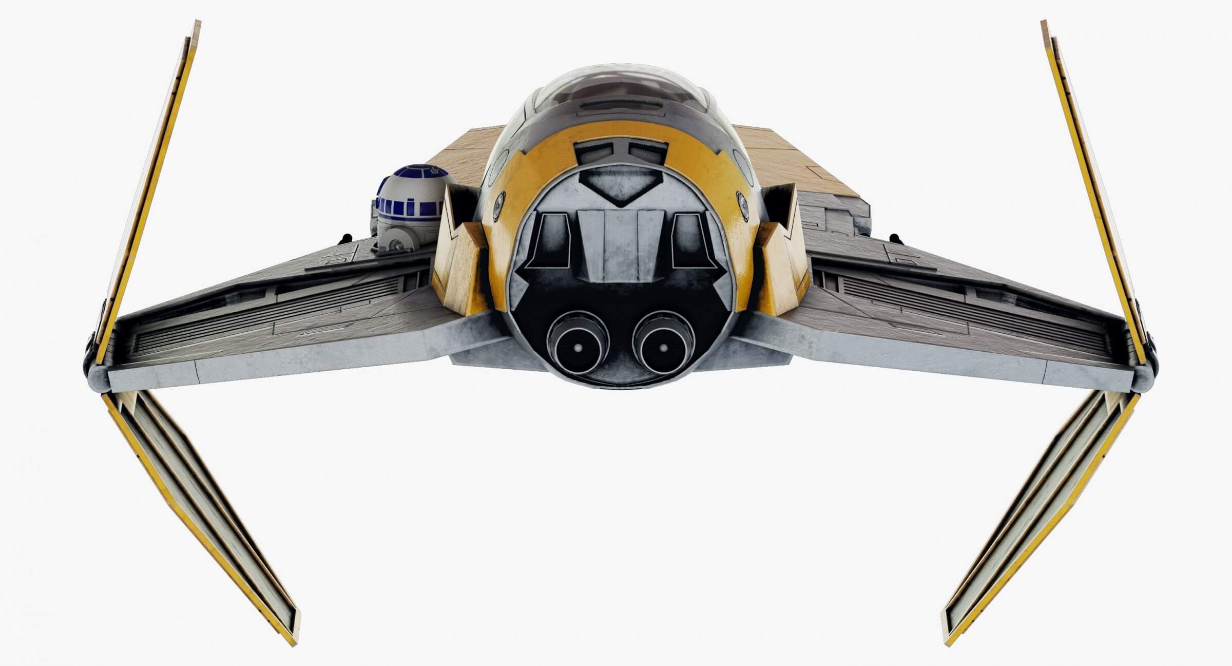Star Wars ETA 2 Jedi Interceptor - 3D Model by zifir3d