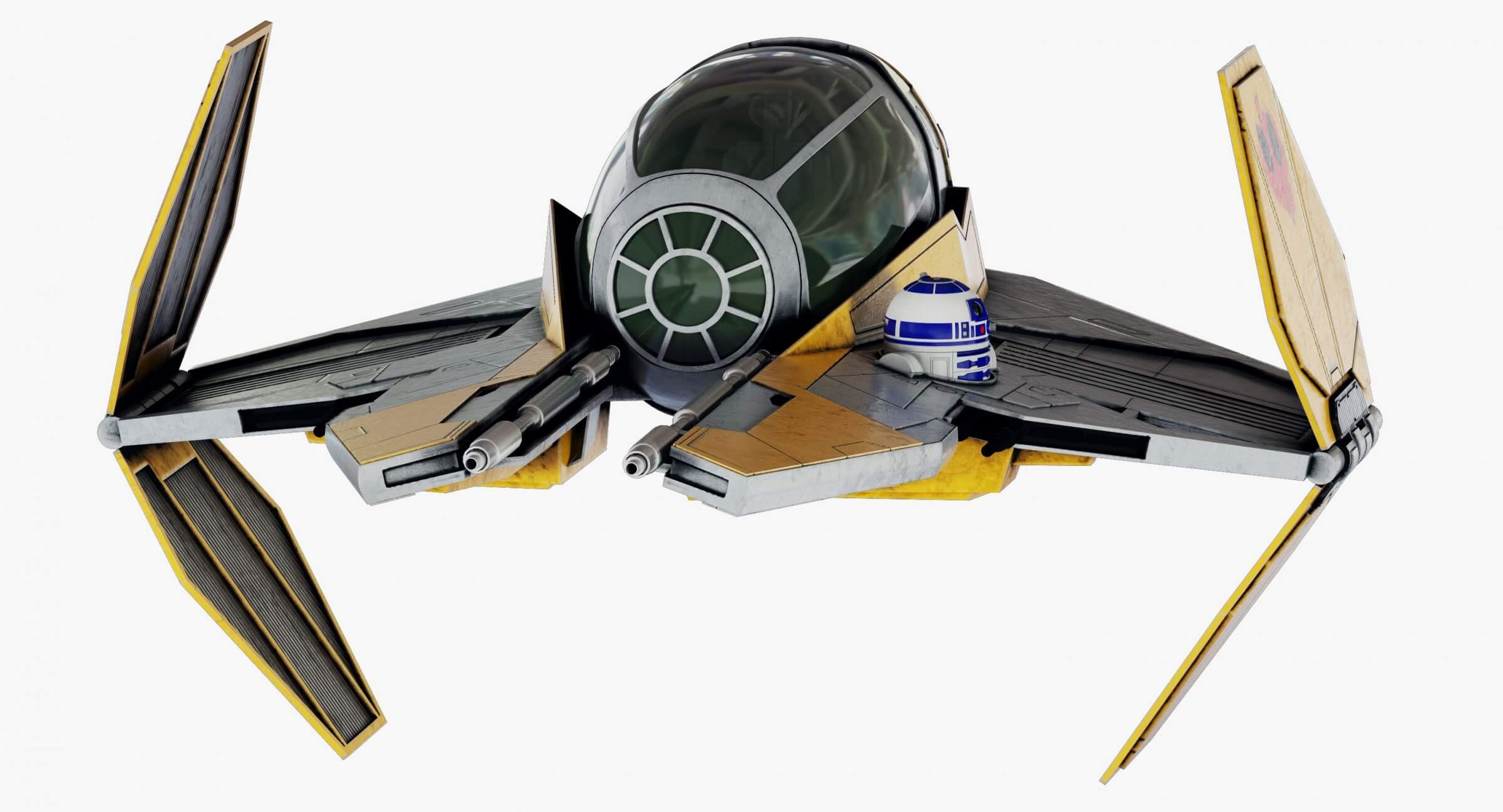 Star Wars ETA 2 Jedi Interceptor - 3D Model by zifir3d