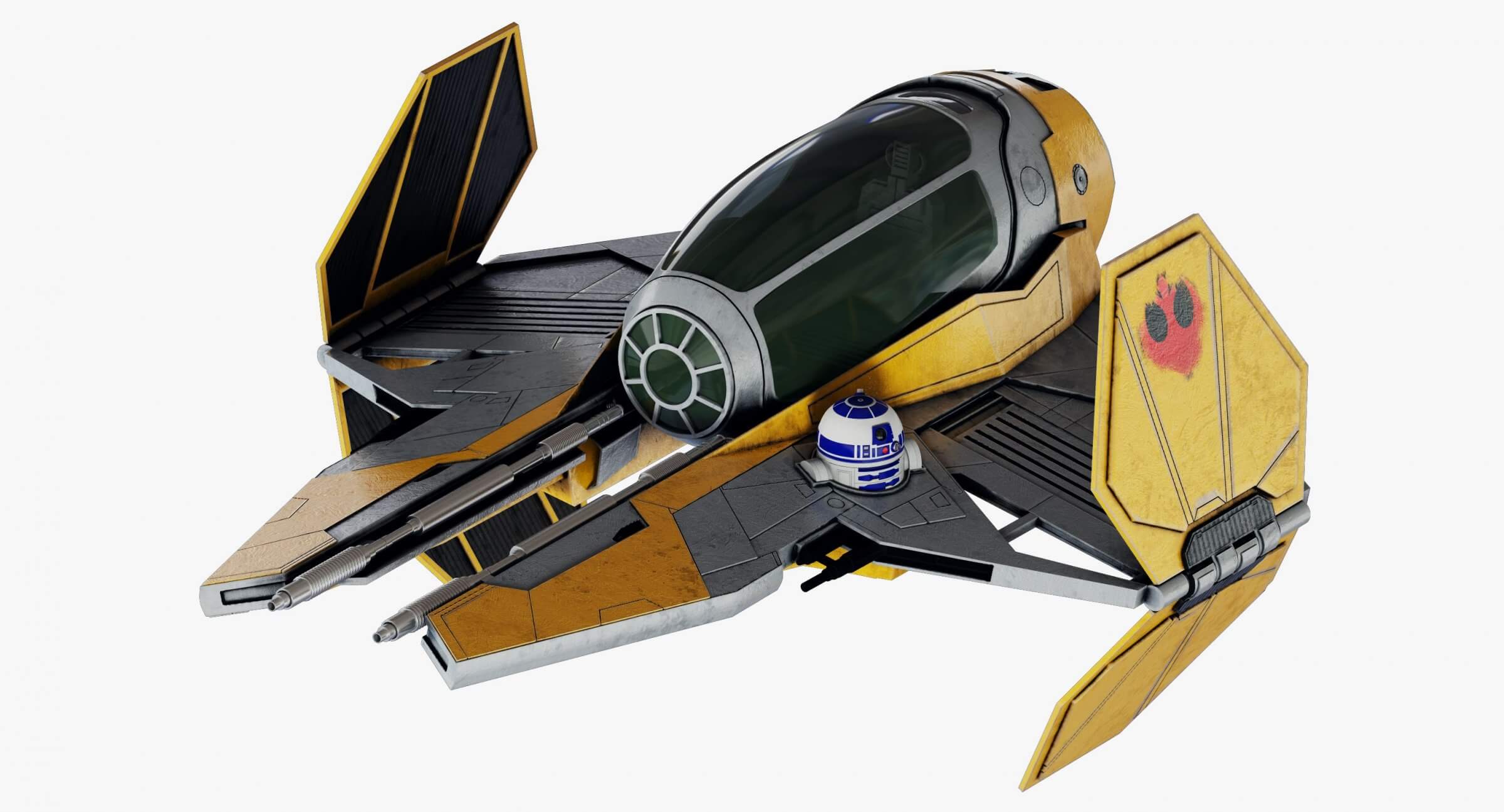 Star Wars ETA 2 Jedi Interceptor - 3D Model by zifir3d