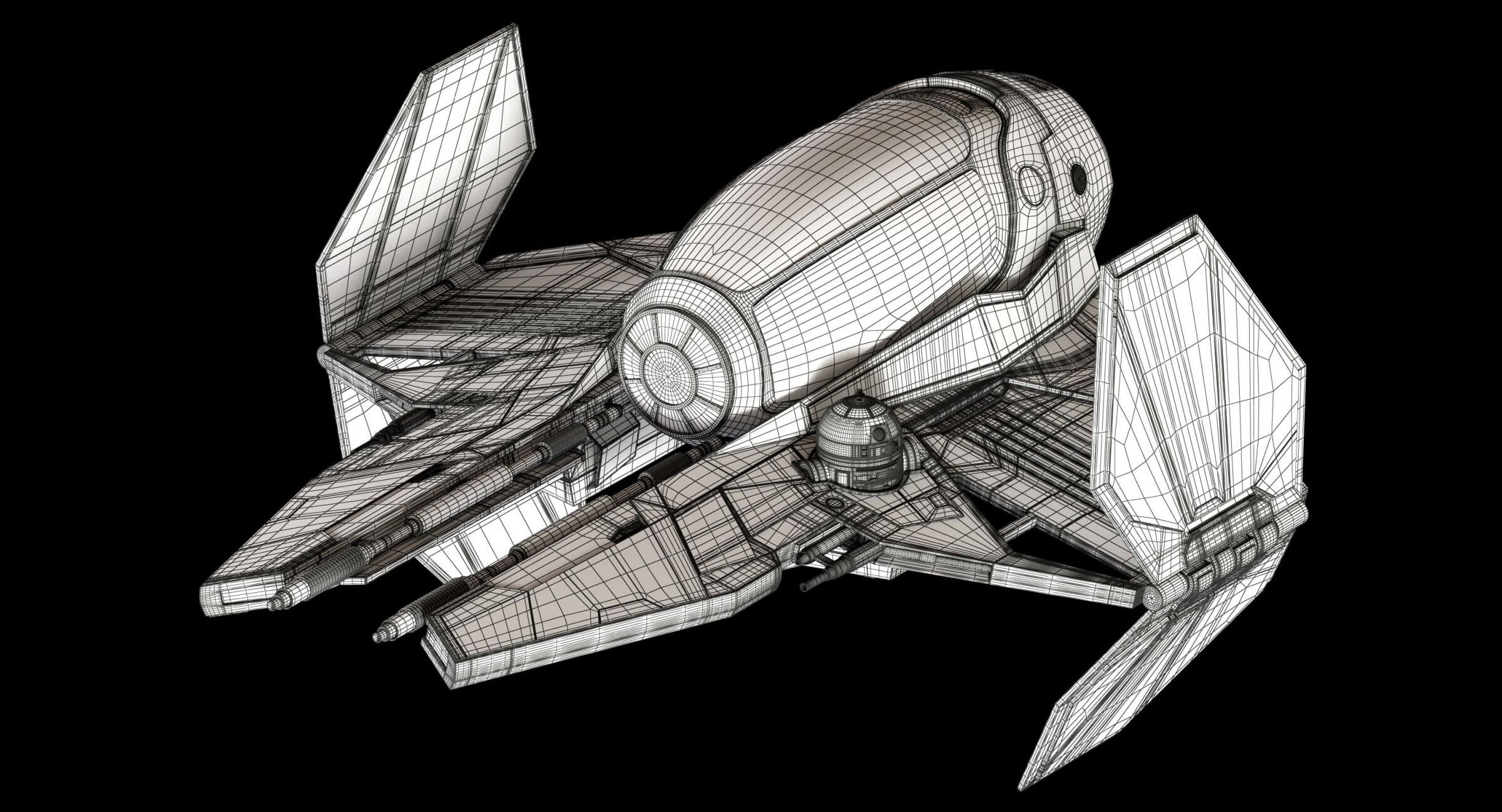 Star Wars ETA 2 Jedi Interceptor - 3D Model by zifir3d