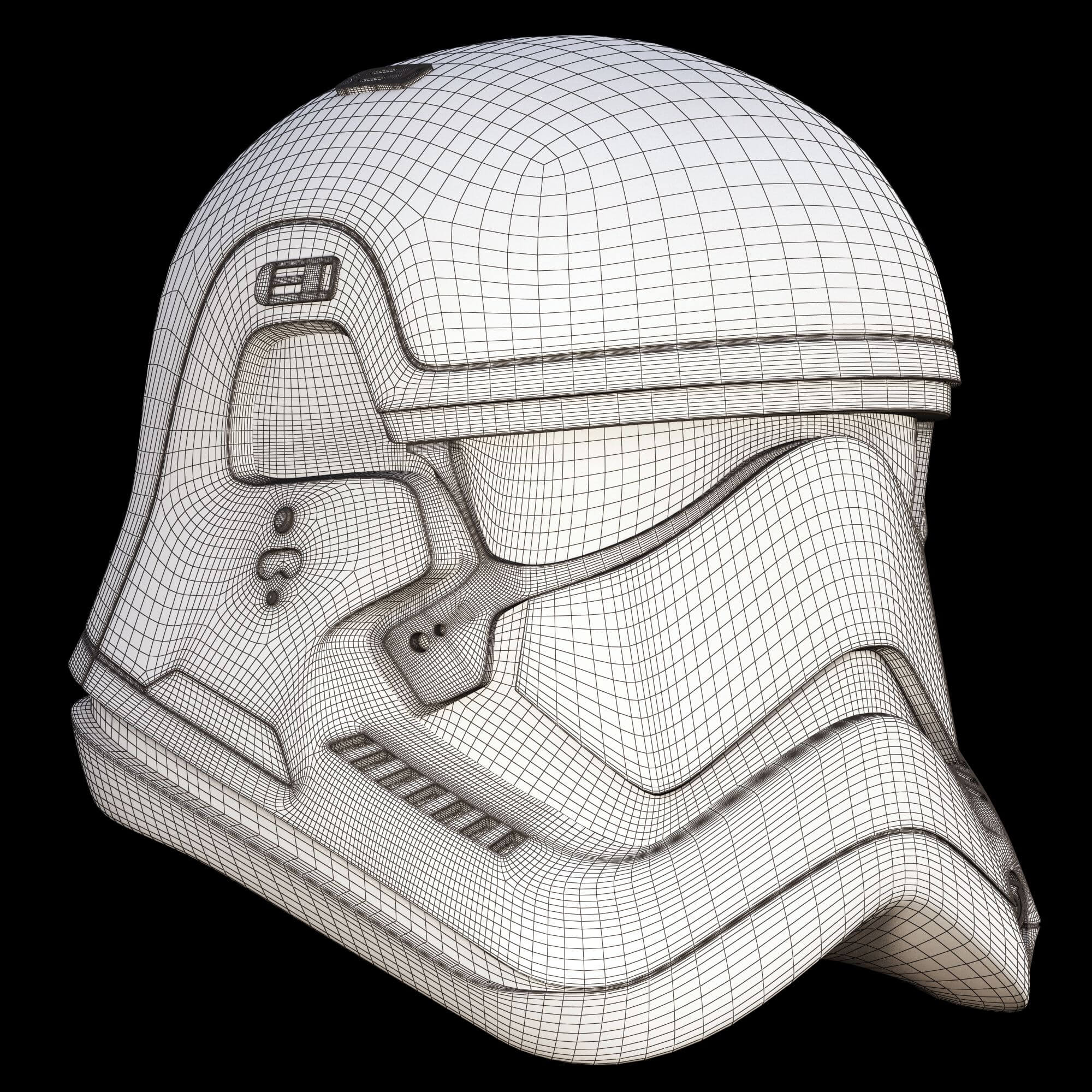 Star Wars First Order Stormtrooper Helmet (Bloody) - 3D Model by zifir3d