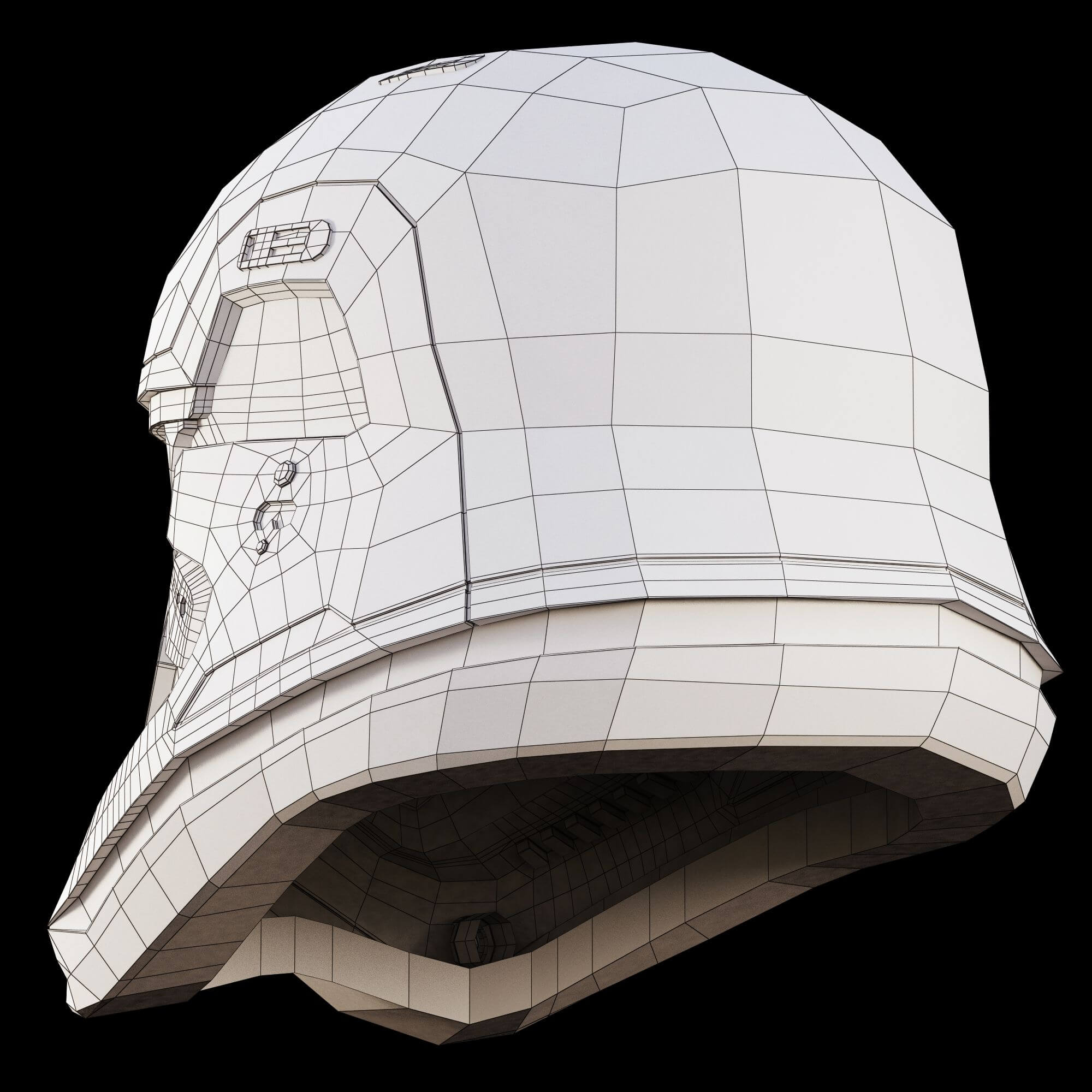 Star Wars First Order Stormtrooper Helmet - 3D Model by zifir3d